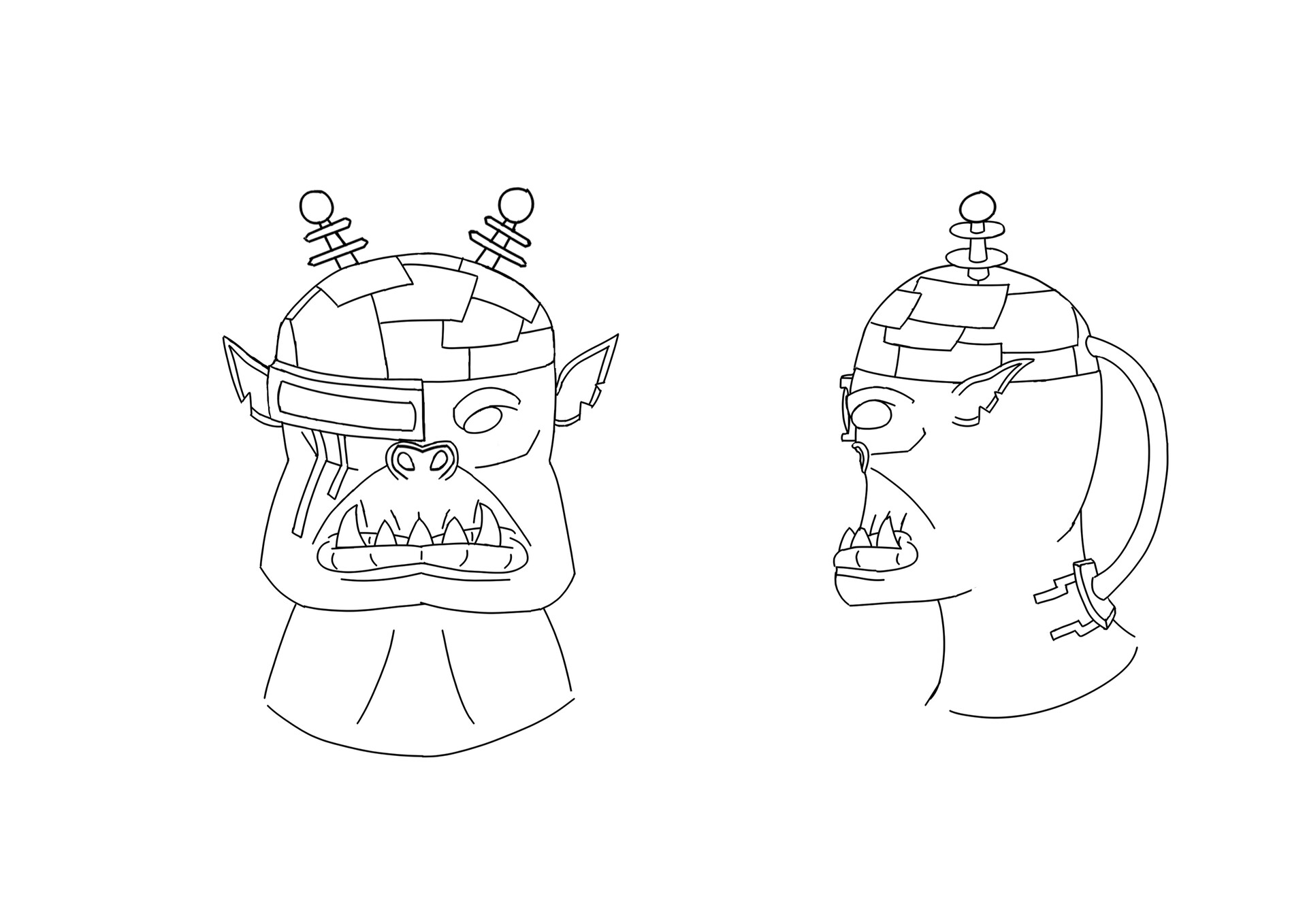 Scott Brookes - Ork Head 3D Model