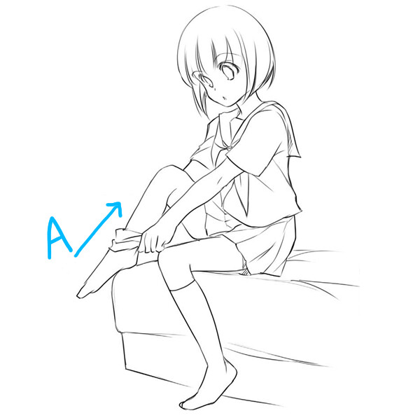 Anime Sitting Down