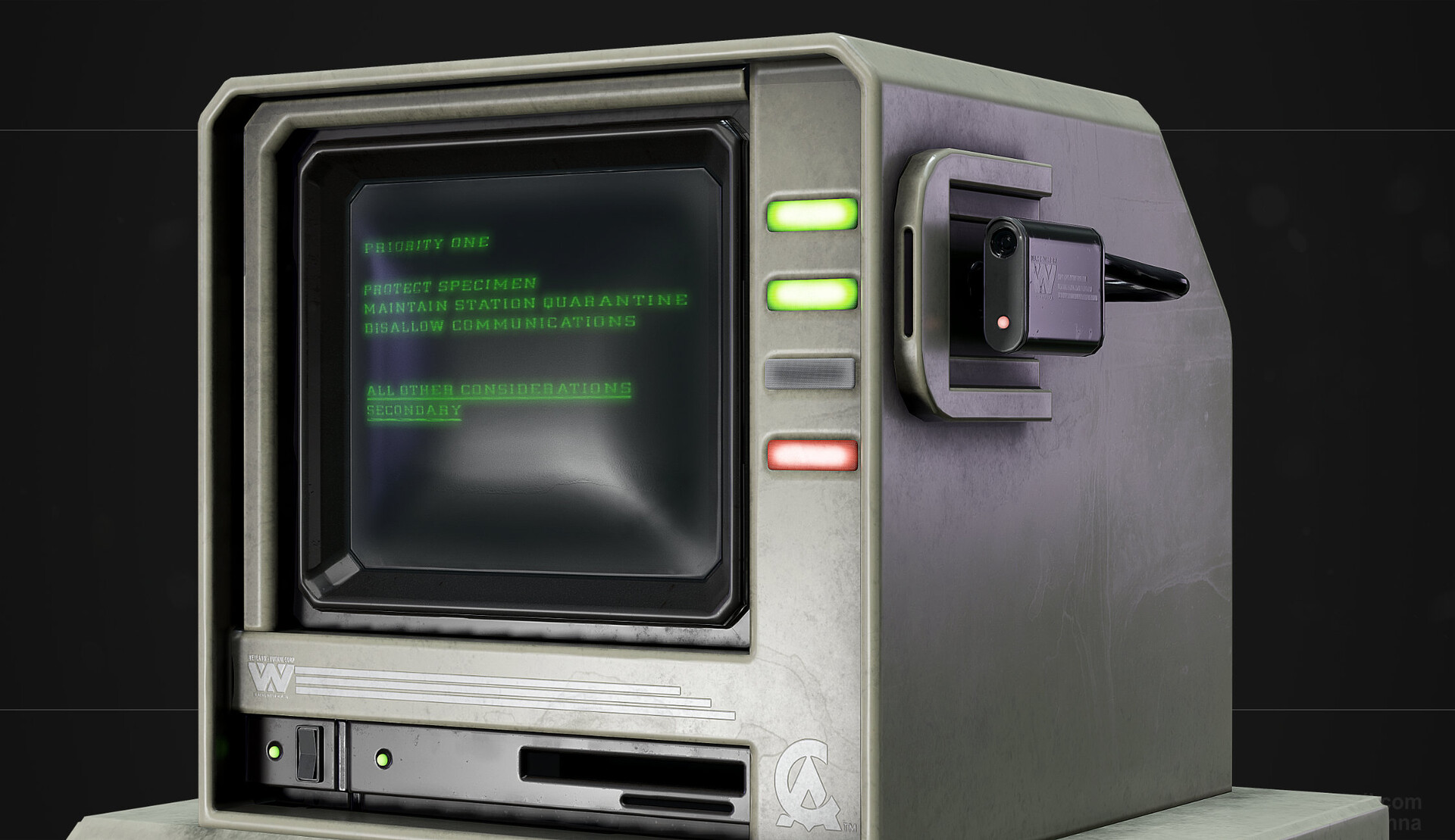 Matthew Mckenna - Alien Isolation: Engineering Deck Fan Art