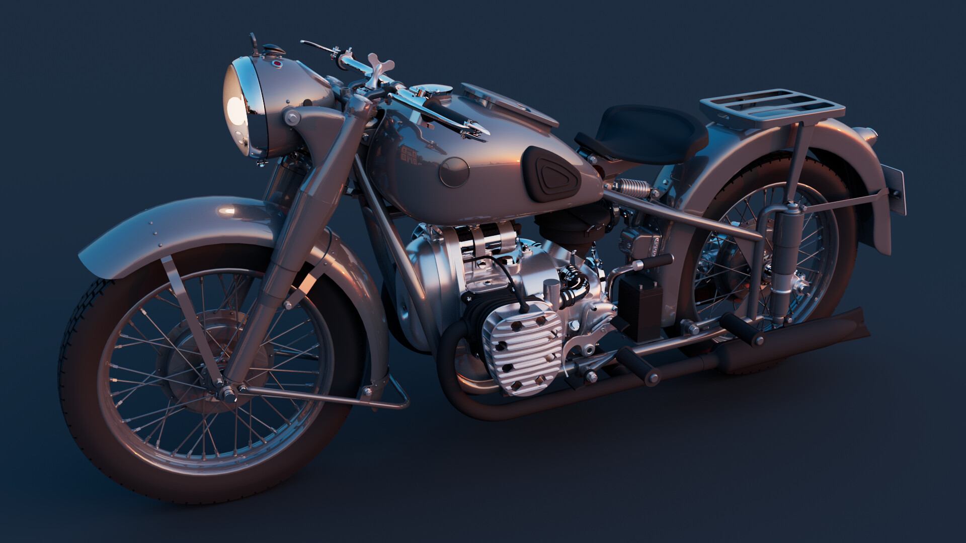 Tushar Takalkar - Dnepr M-72 Motorcycle 3D Model