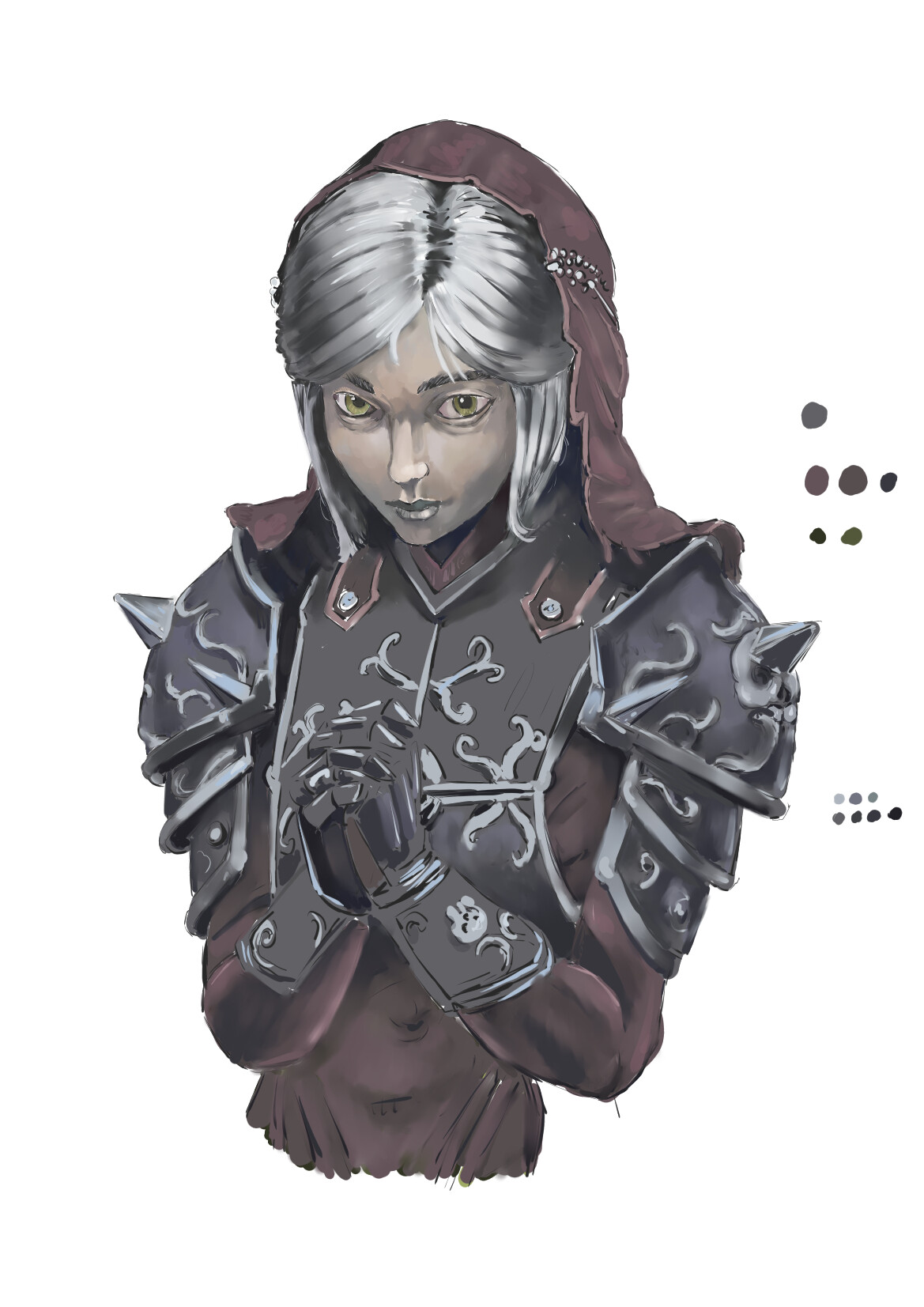 ArtStation - Little bit dark fantasy (wip)