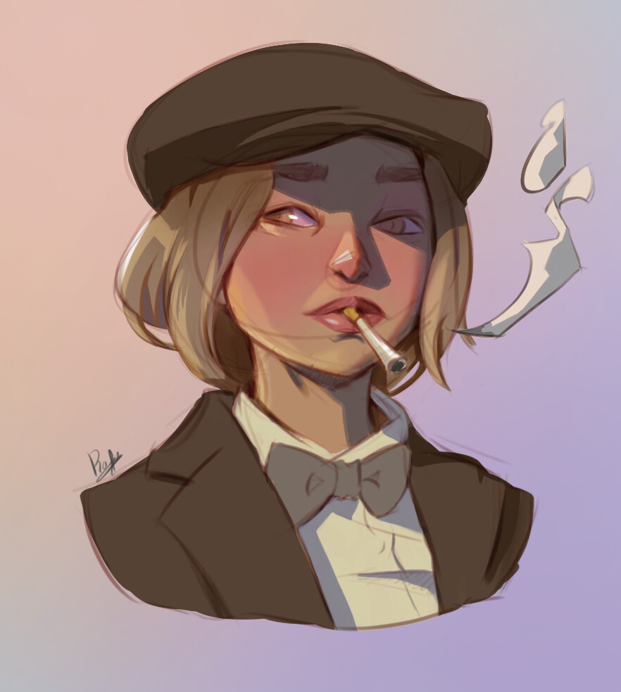 ArtStation - quick portrait painting