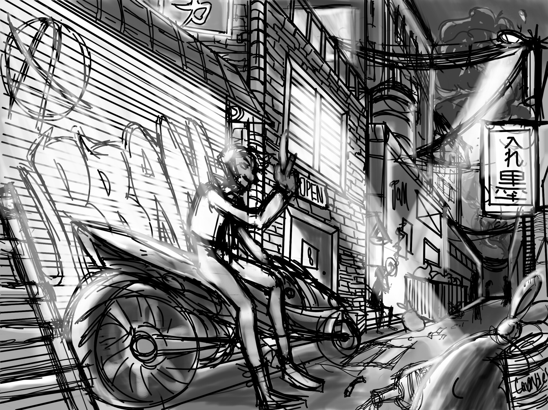 how to draw manga environments