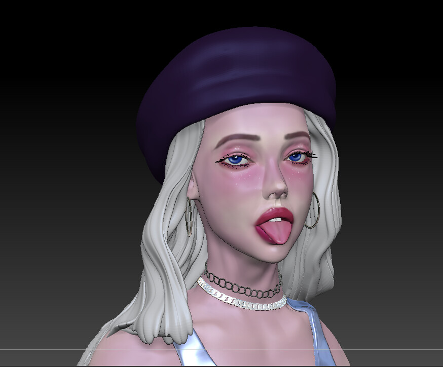 Zihao Wei - Stylized bust girl