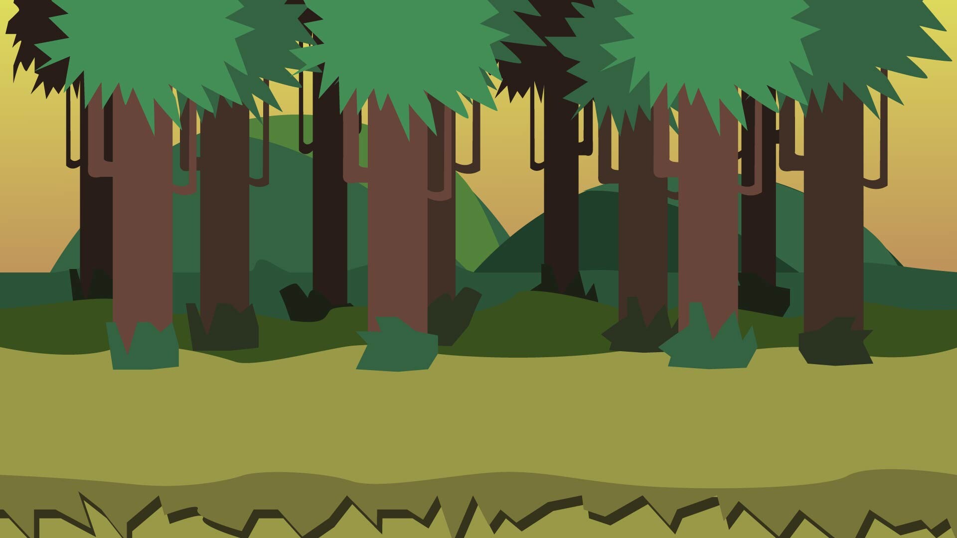 ArtStation - Space Stepper 2D Video Game Jungle Environment