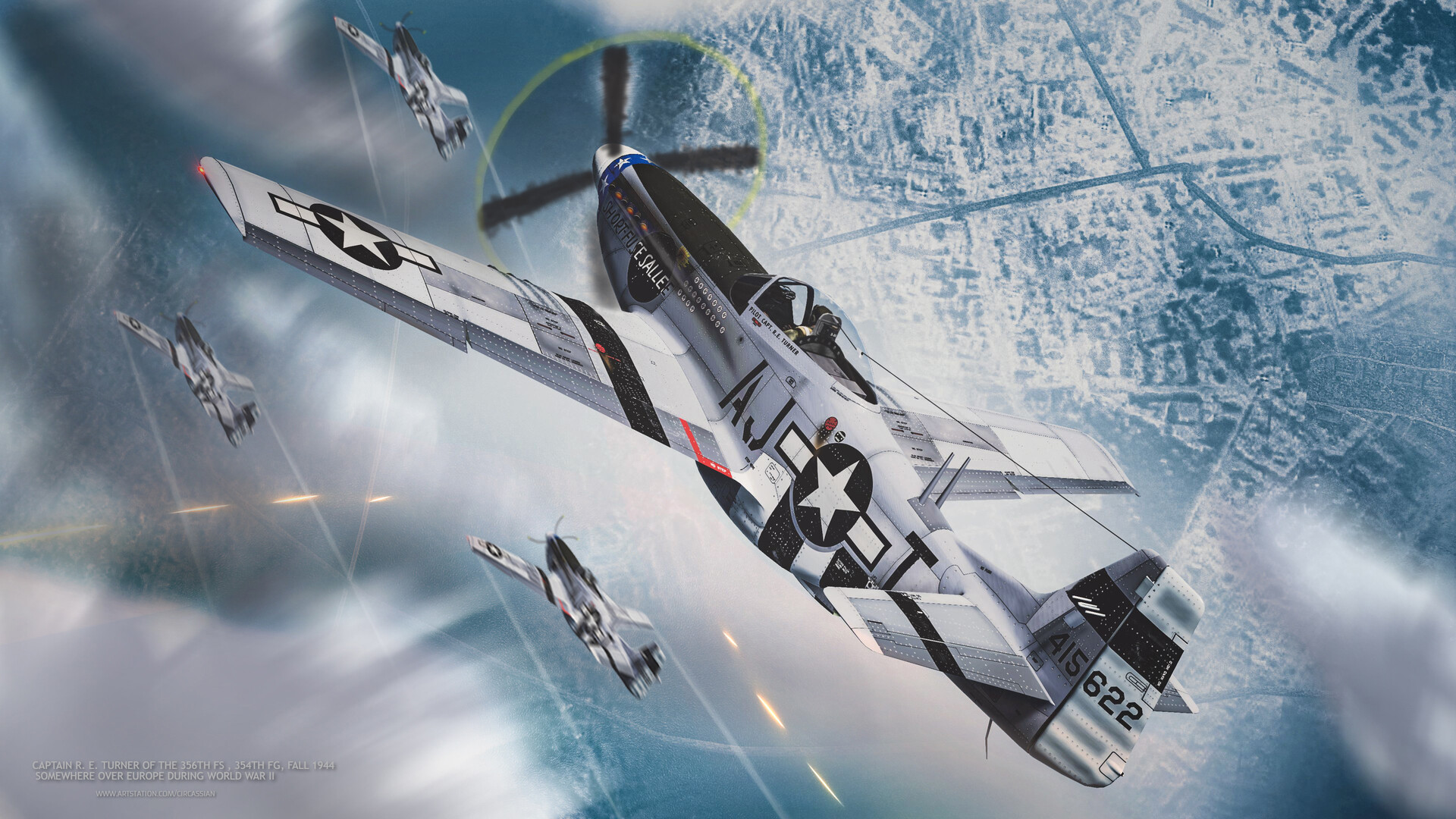 ArtStation - Captain R. E. Turner of the 356th FS , 354th FG, Somewhere ...