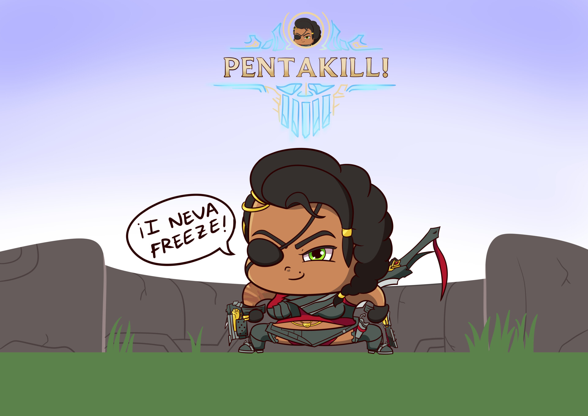 ArtStation - Chibi samira pentakill