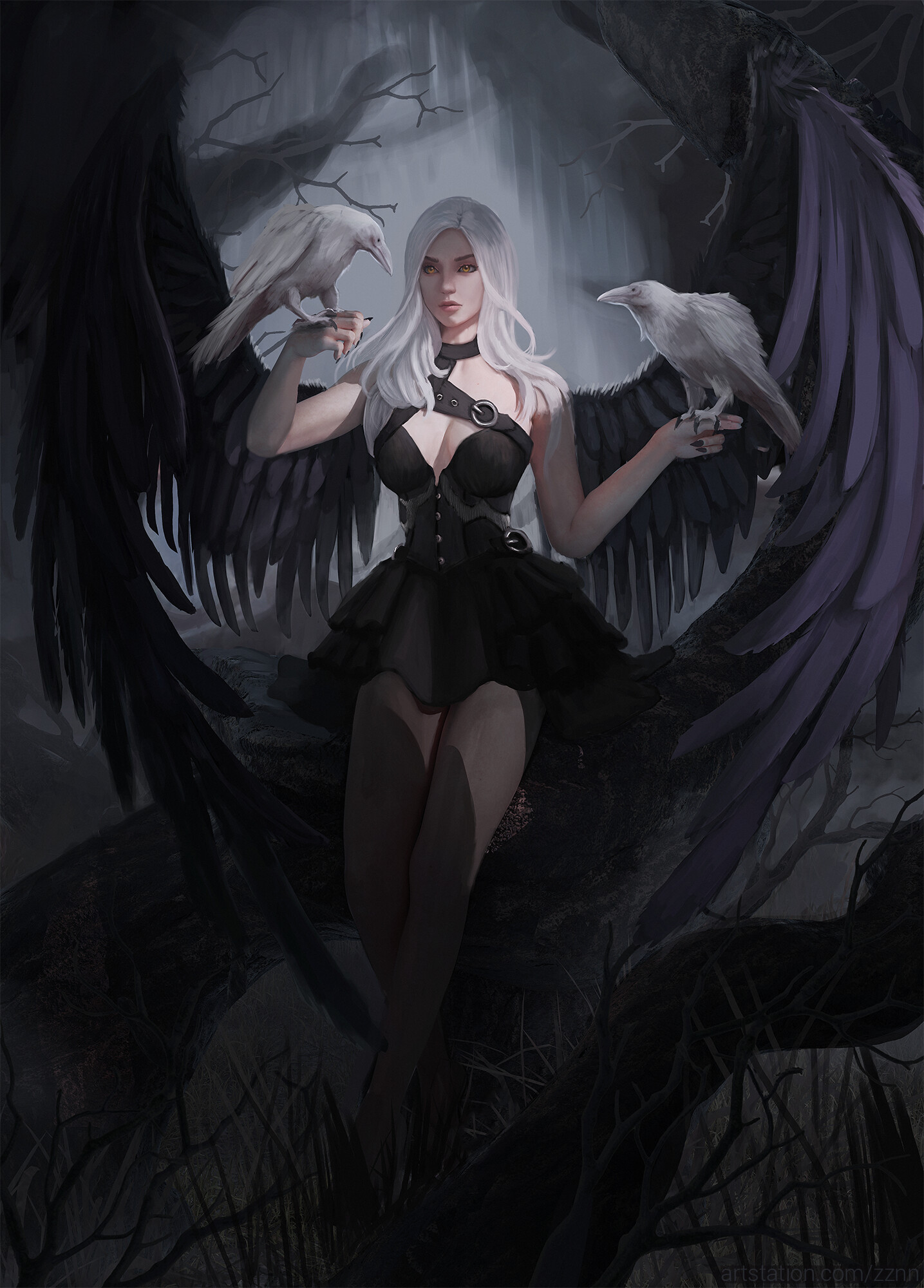 ArtStation - Crow Lady