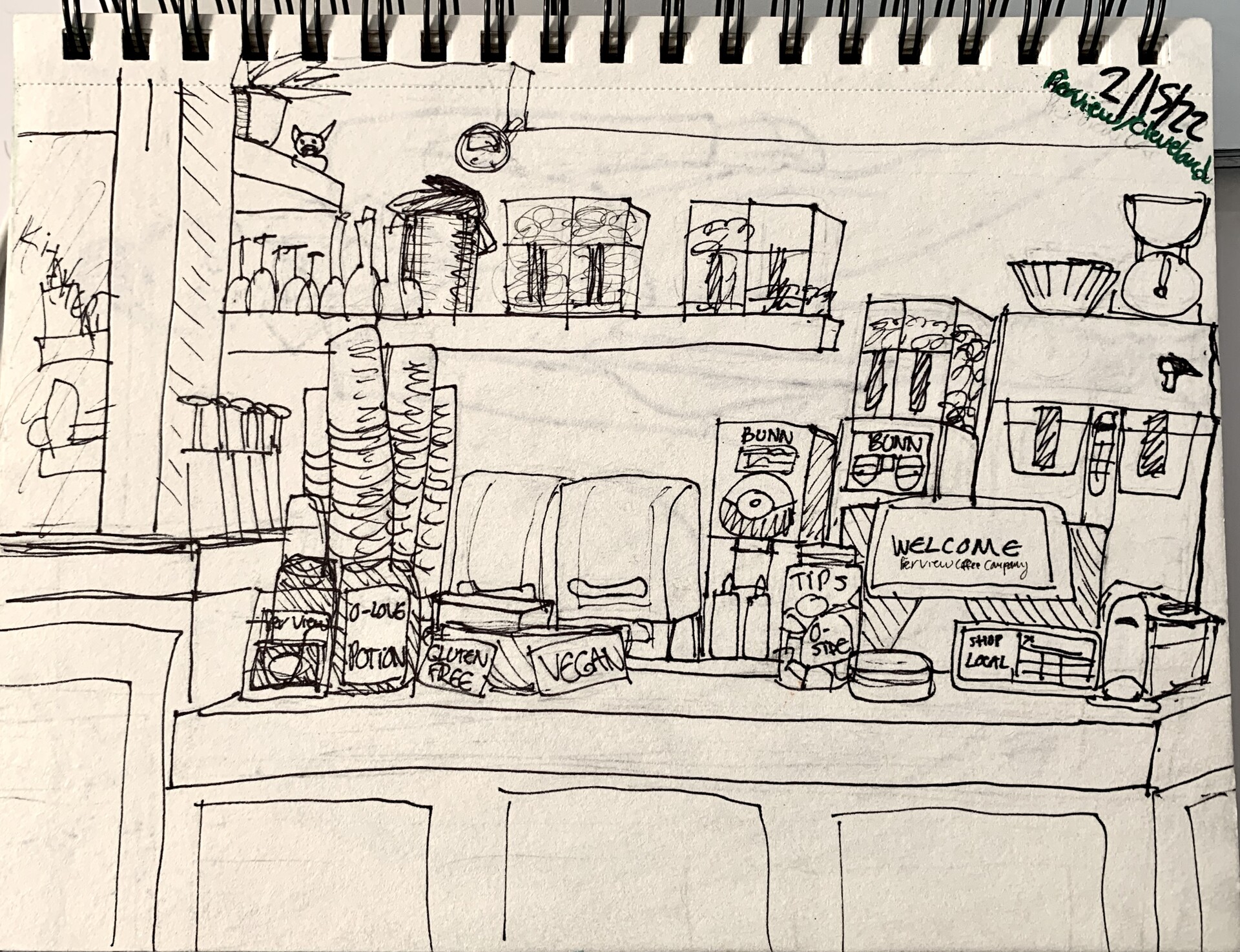 ArtStation - Sketchbook: Pierview Coffee Shop