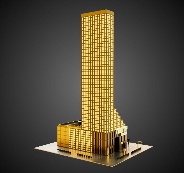 ArtStation - side view of sandbox tower model