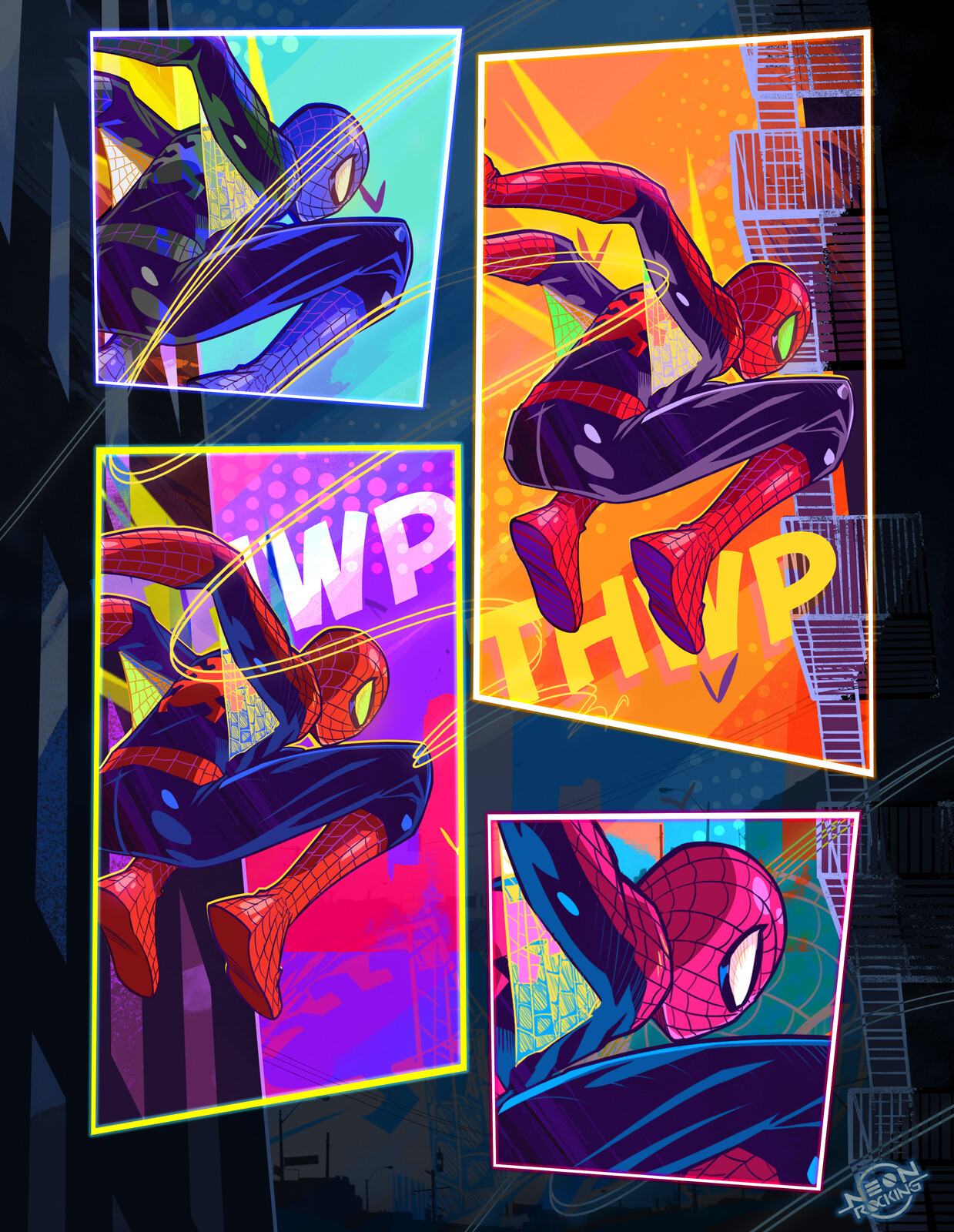 David Velasquez - Parkour Spidey - Fanart