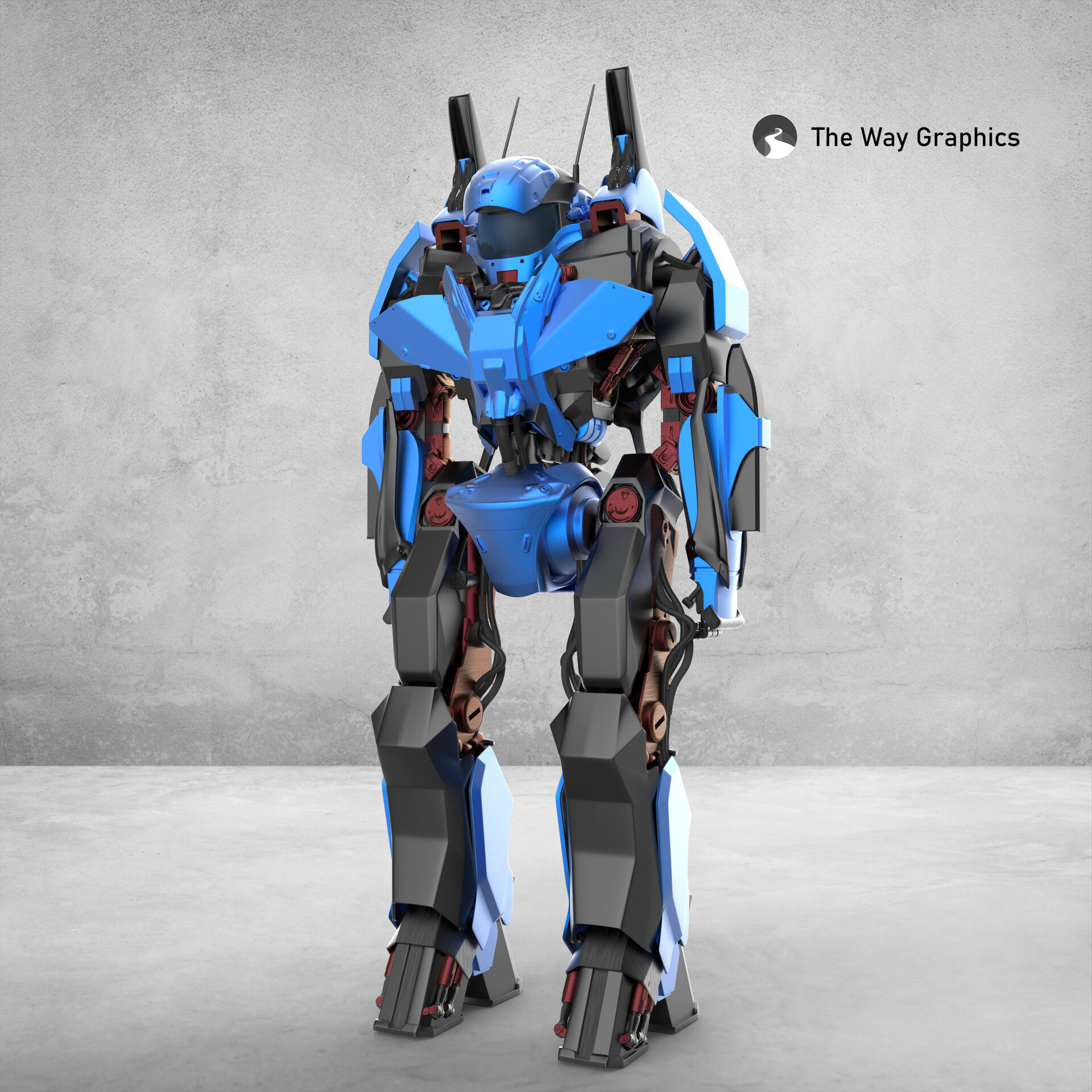 ArtStation - Pheonix Hawk Mech.