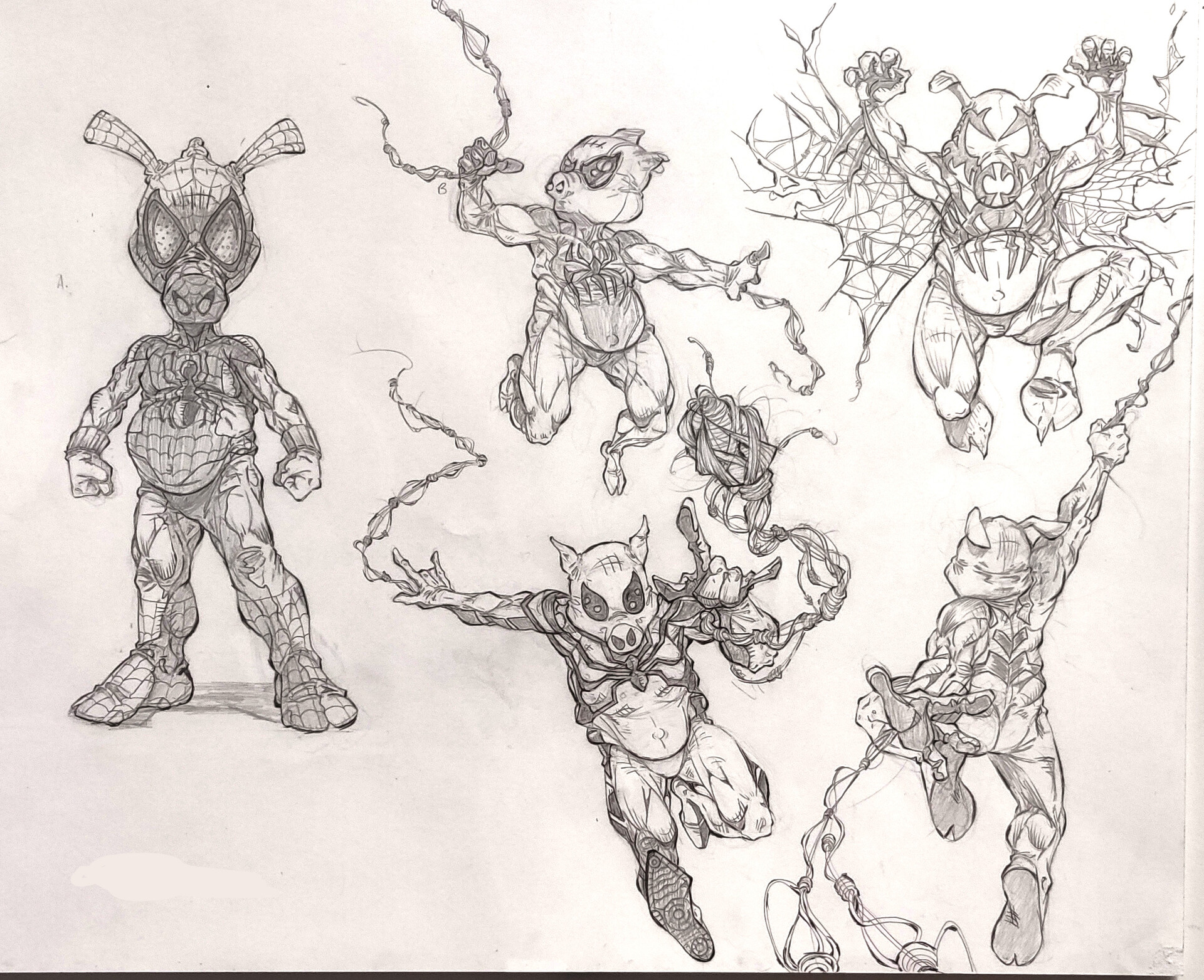 ArtStation - Spider-Ham iterations