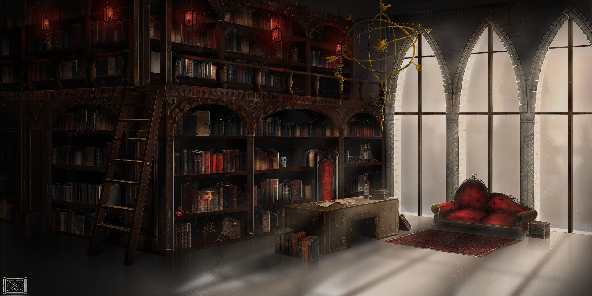 ArtStation - Castle Library