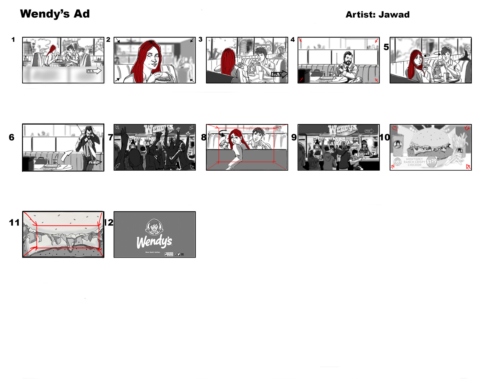 ArtStation - Wendy's Ad