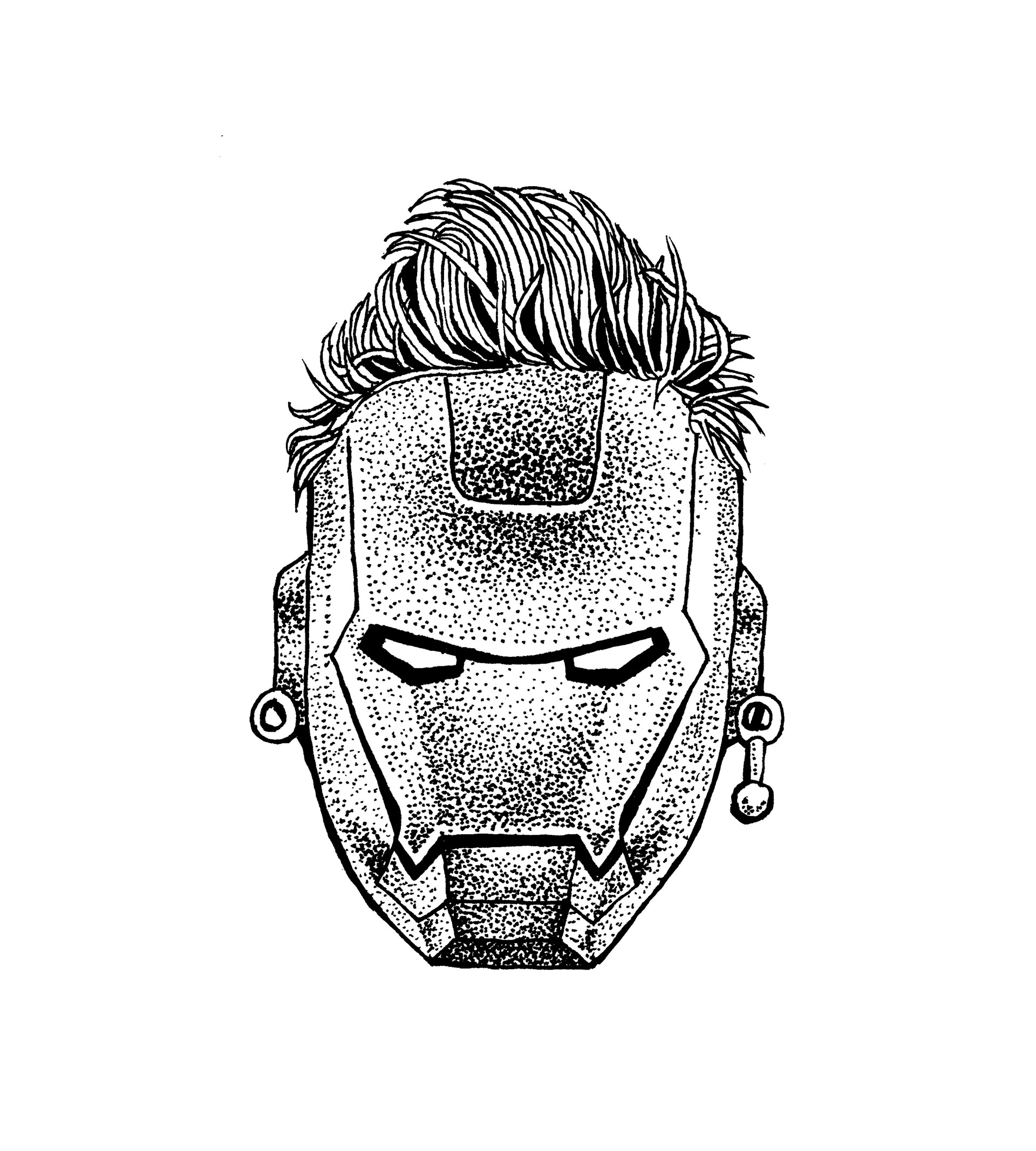 how to draw iron man art of wei