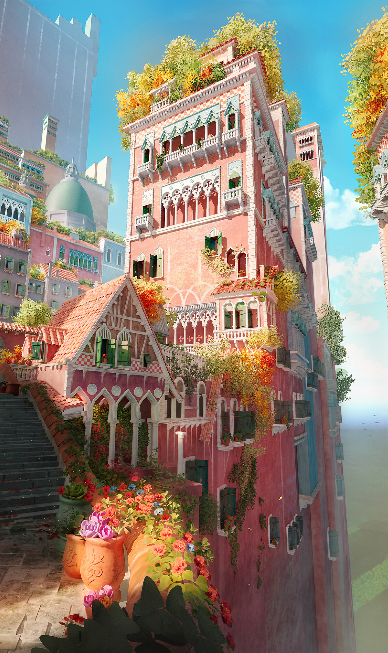 ArtStation - hanging garden