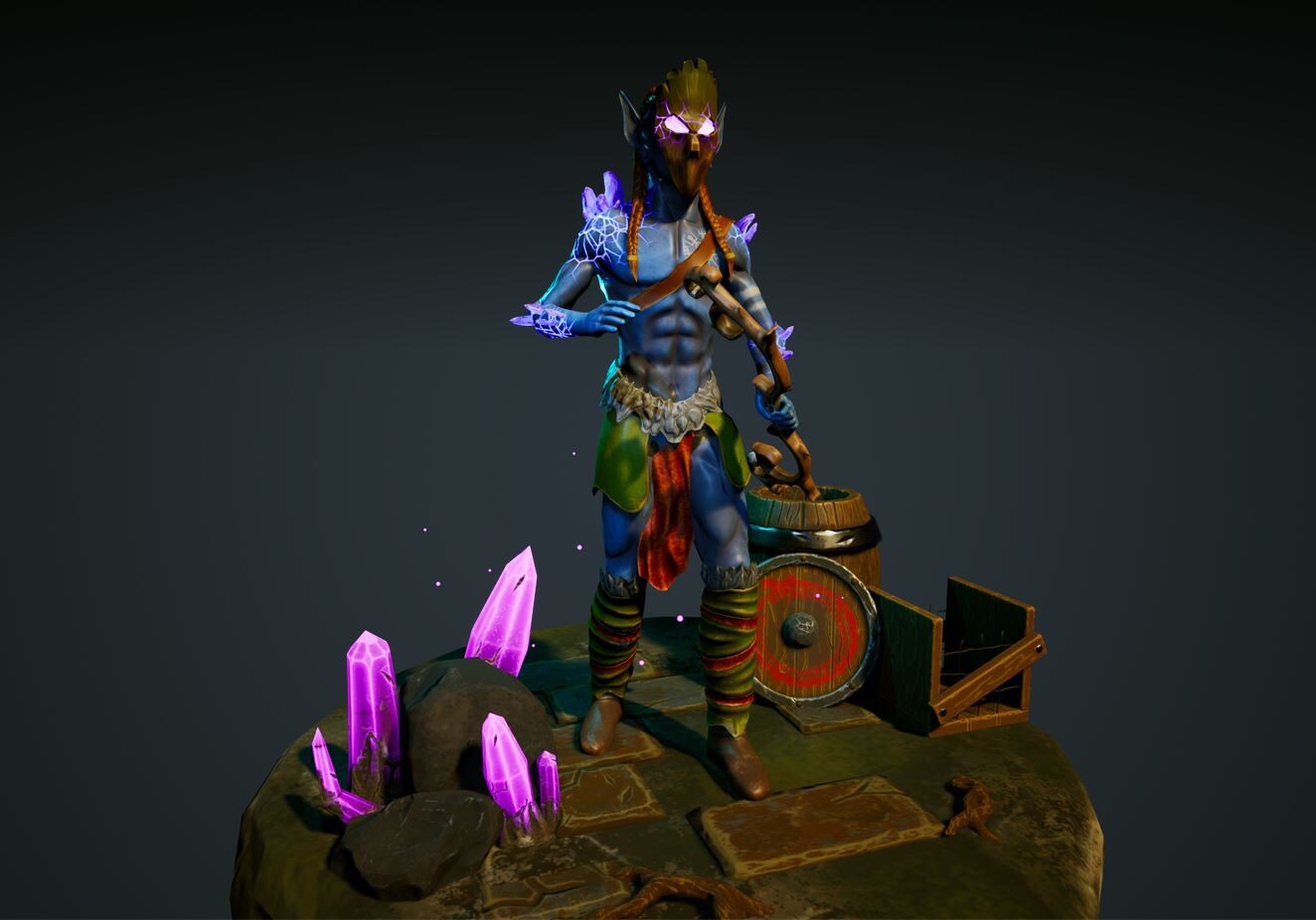 ArtStation - Àlfar, the corrupted Elf - Nerthus Einar´s Fate Ranged Enemy