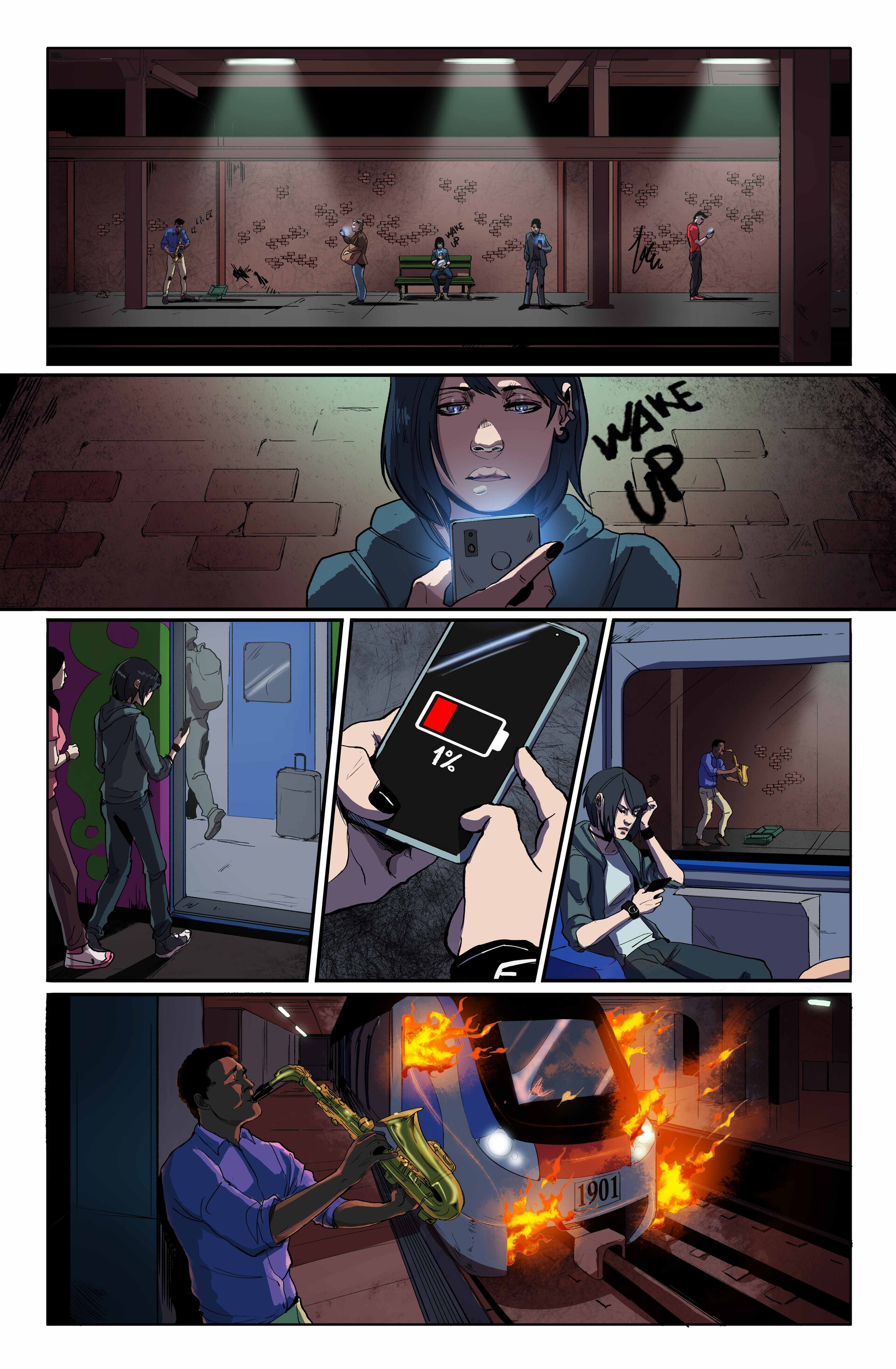 Lender Shell - Fire Every Day, Dub FX - motion comic