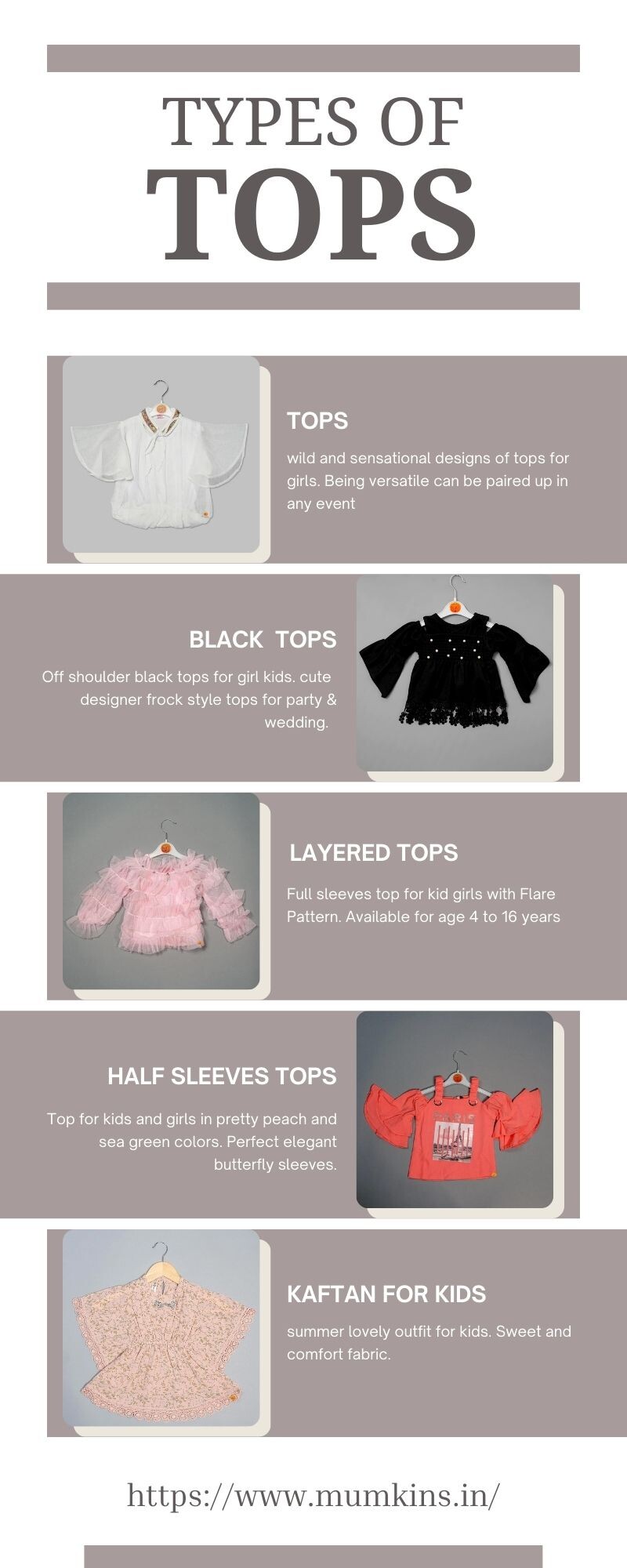 ArtStation - Tops collection for girls kids