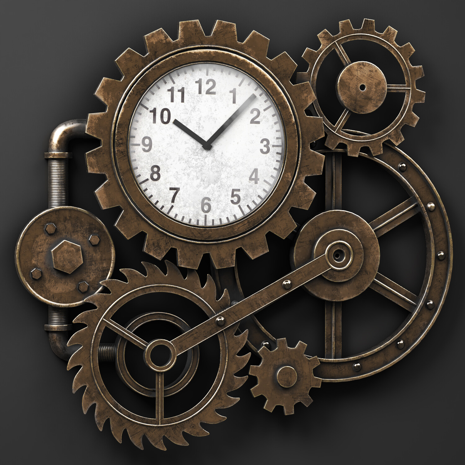 ArtStation - Large Cog Wall Clock