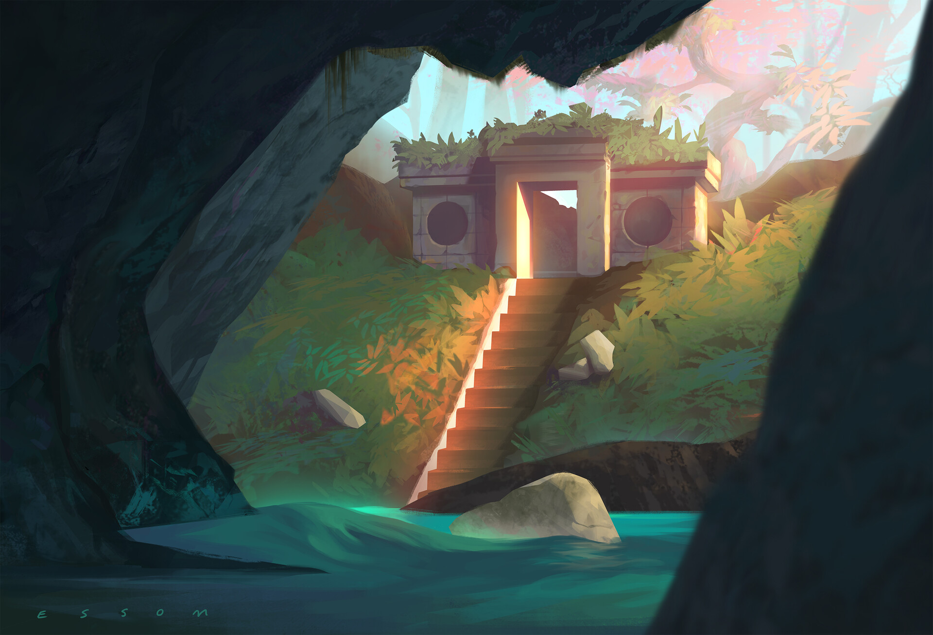 Matt Essom - Cave environment
