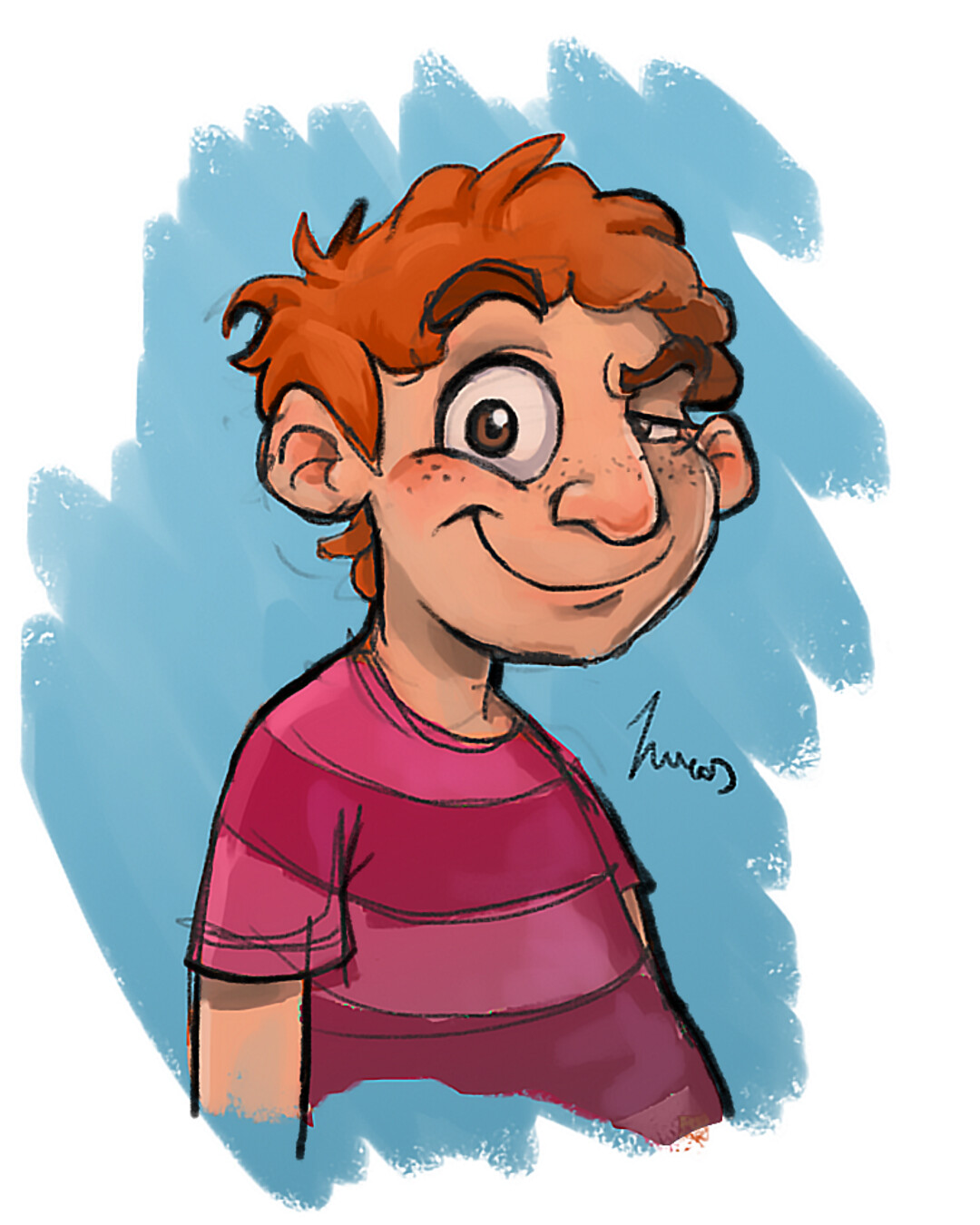 ArtStation - Color study - Ginger boy
