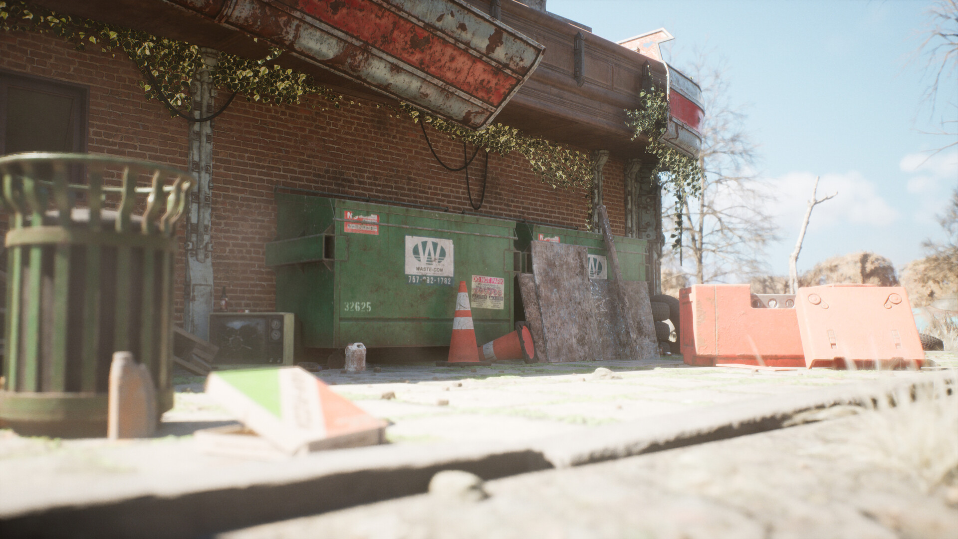 Andrew Gebert - UE5 Fallout 4 Fanart - Red Rocket Exterior