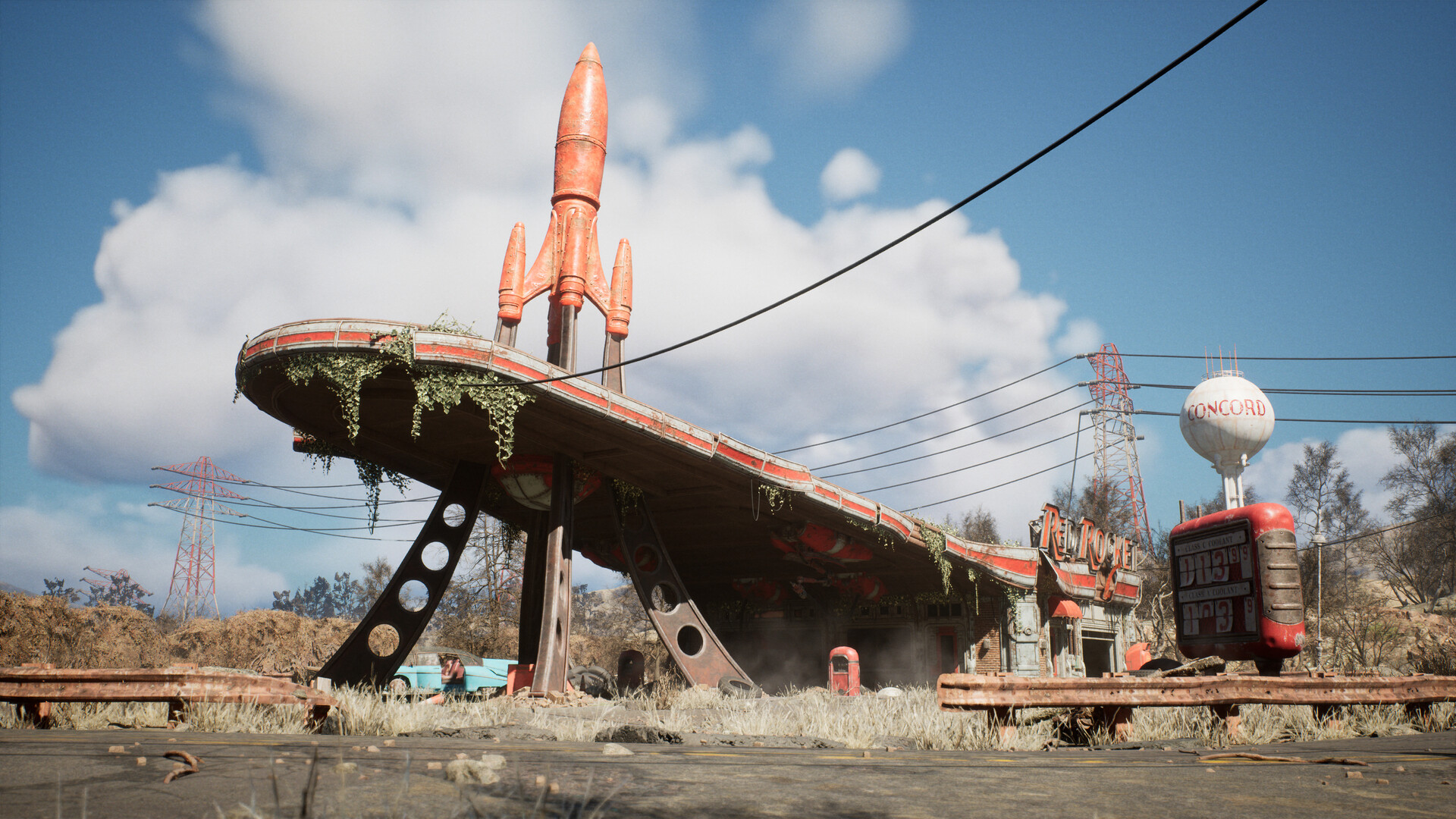Andrew Gebert - UE5 Fallout 4 Fanart - Red Rocket Exterior