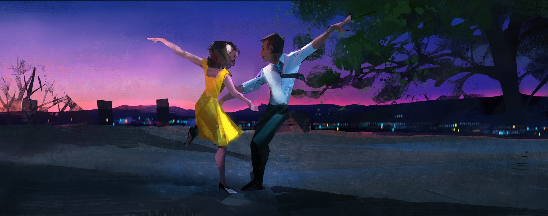 ArtStation - Lala land Keyframe studies