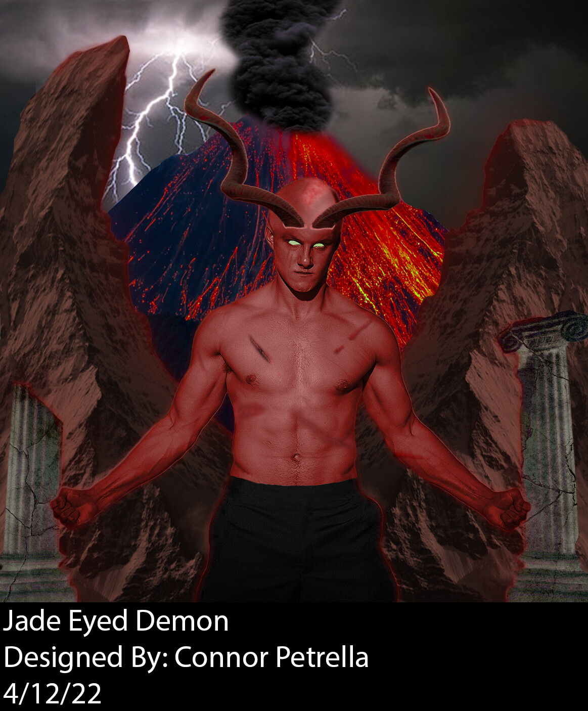 ArtStation - The Jade Eyed Demon - Twins of Destruction Concept Art