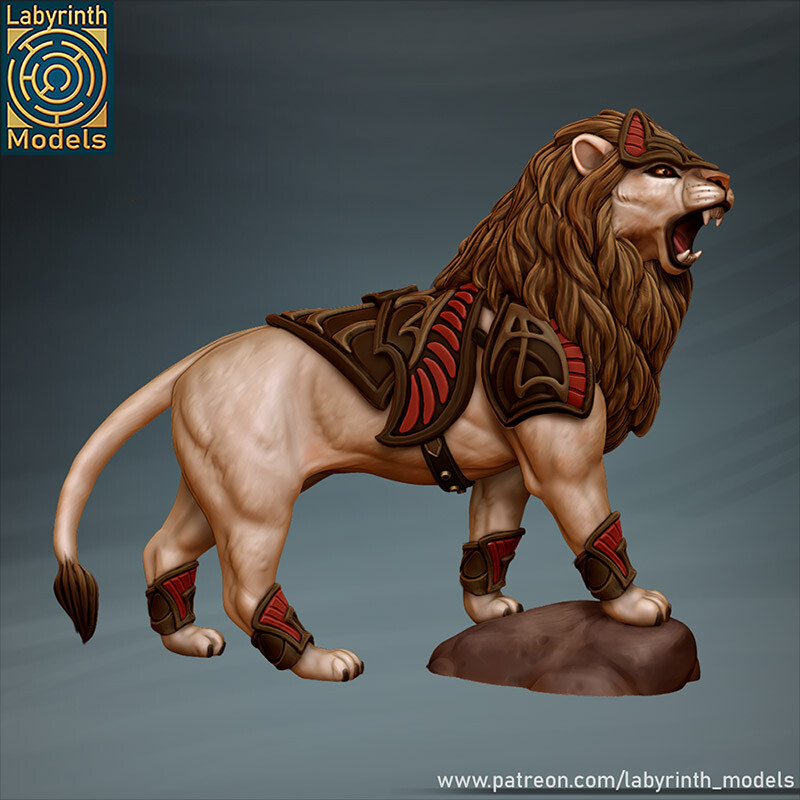 Labyrinth Models - Sekhmet Lions