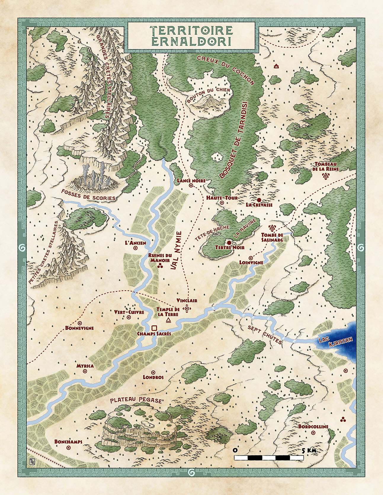 Thomas Rey - Maps for the French edition of RuneQuest