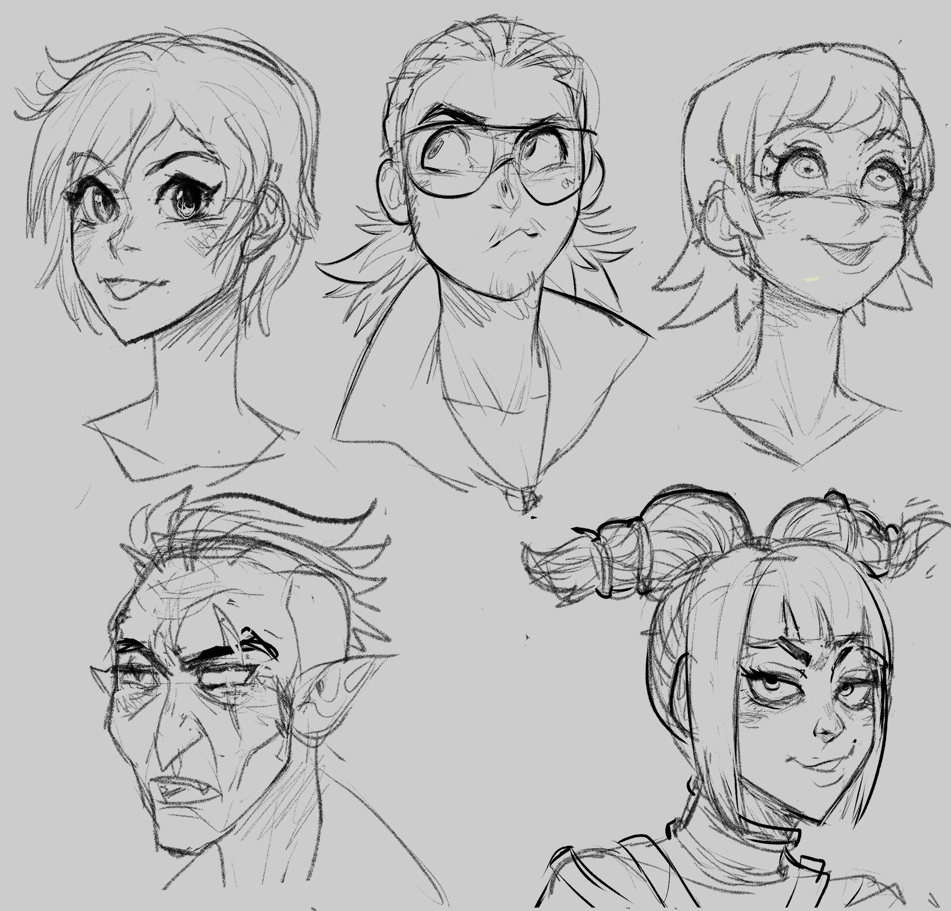 Andy Vasquez - Sketches of Faces 2022-2019