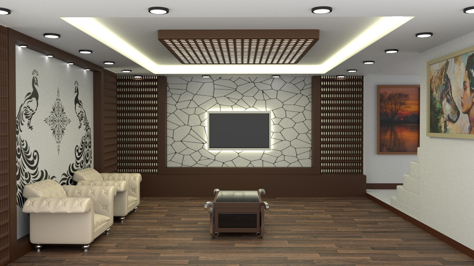 ArtStation - 3D Interior Design Modelling- Living Room