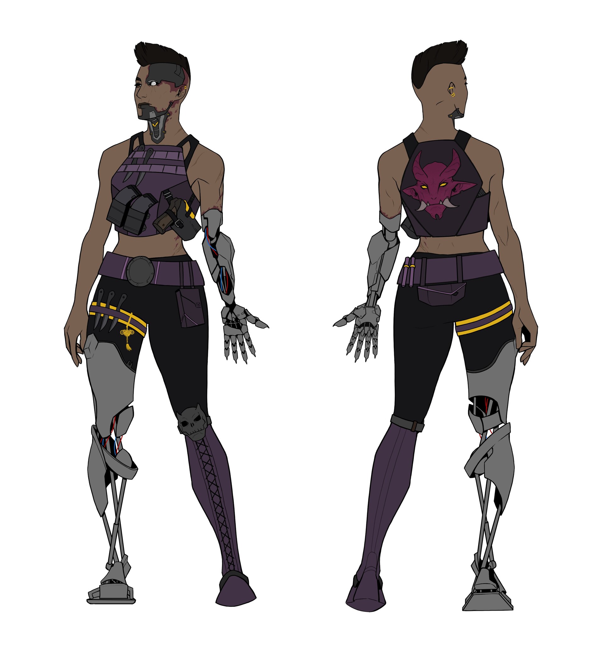 ArtStation - CyberPunk Mercenary - Character Concept