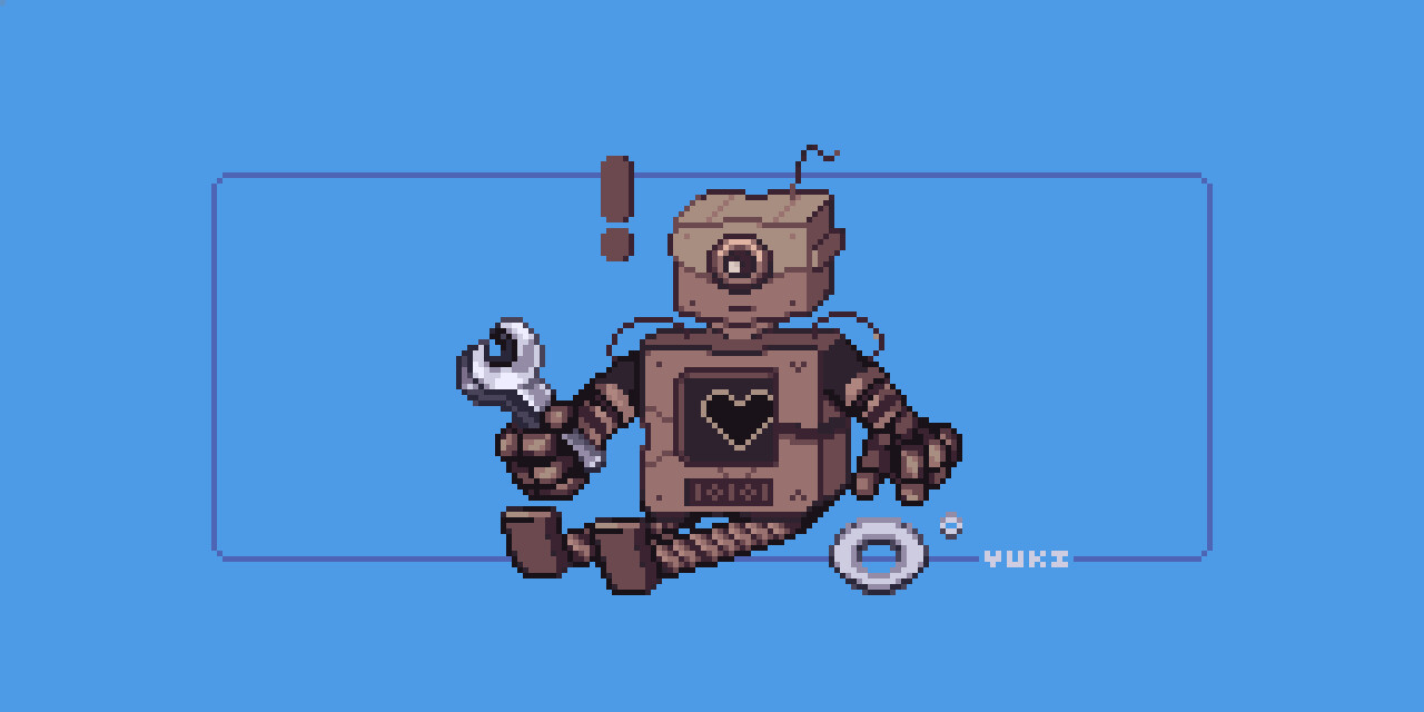 ArtStation - Mechanical Robot Pixel Art