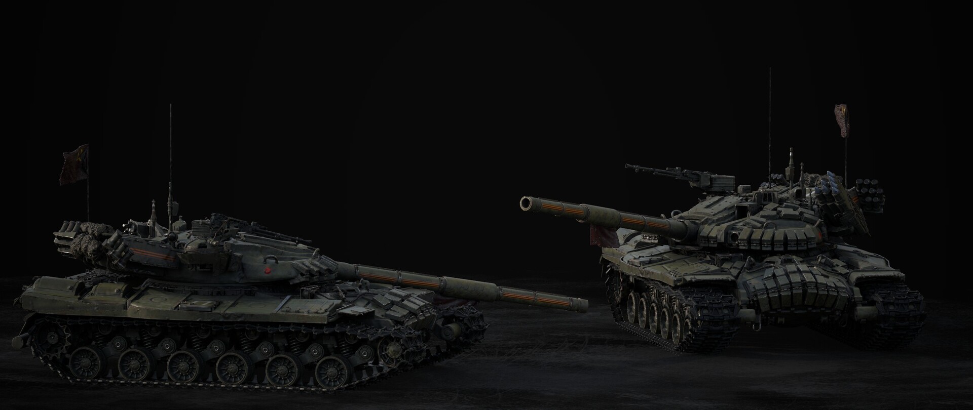 ArtStation - Red Sunset: Soviet tank "Hammer"