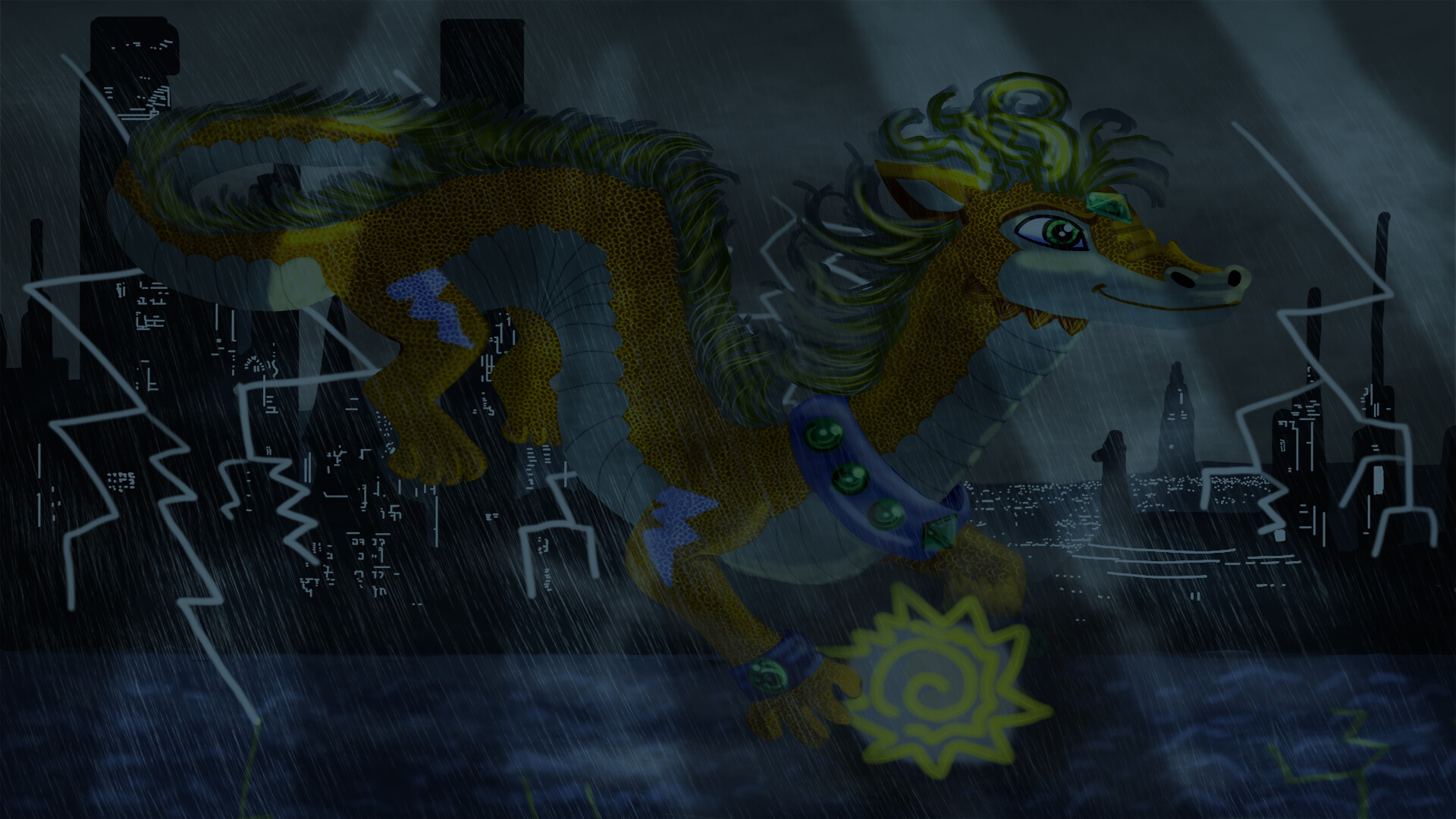 ArtStation - Byakurai the Lightning Dragon