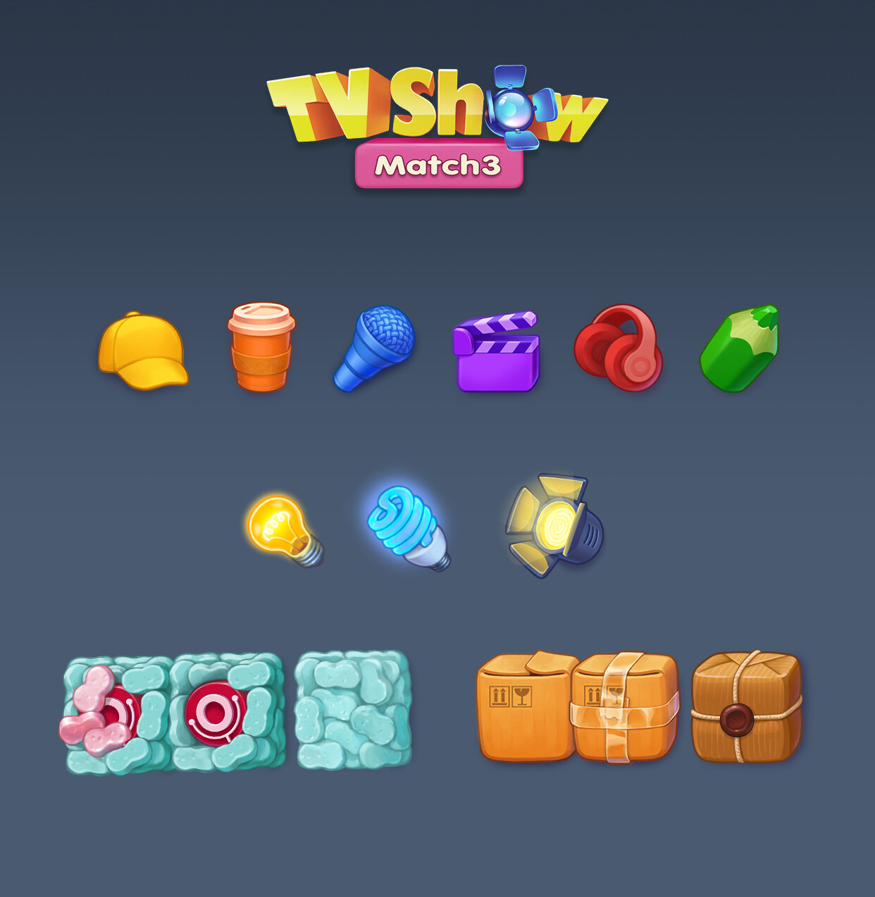 ArtStation - Match-3 elements