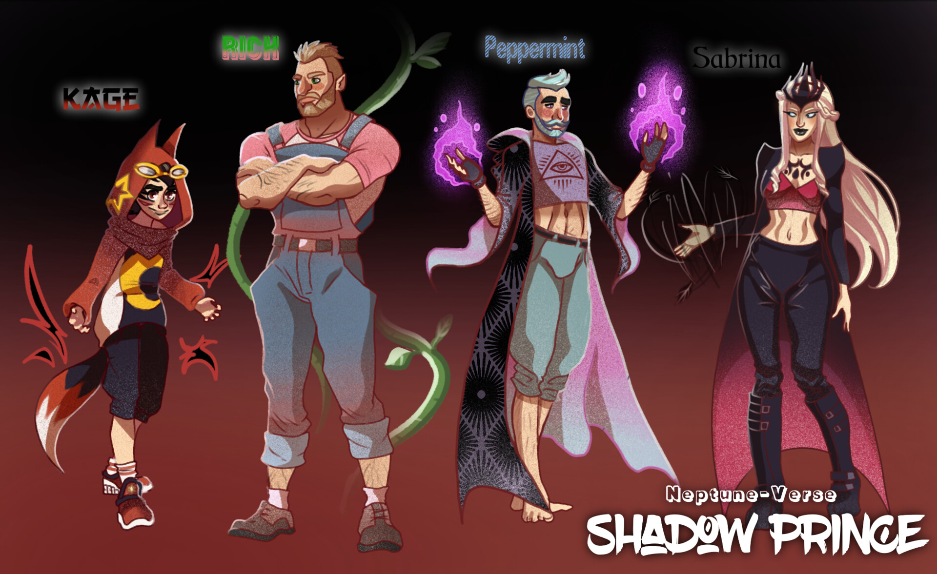 ArtStation - Shadow Prince main characters