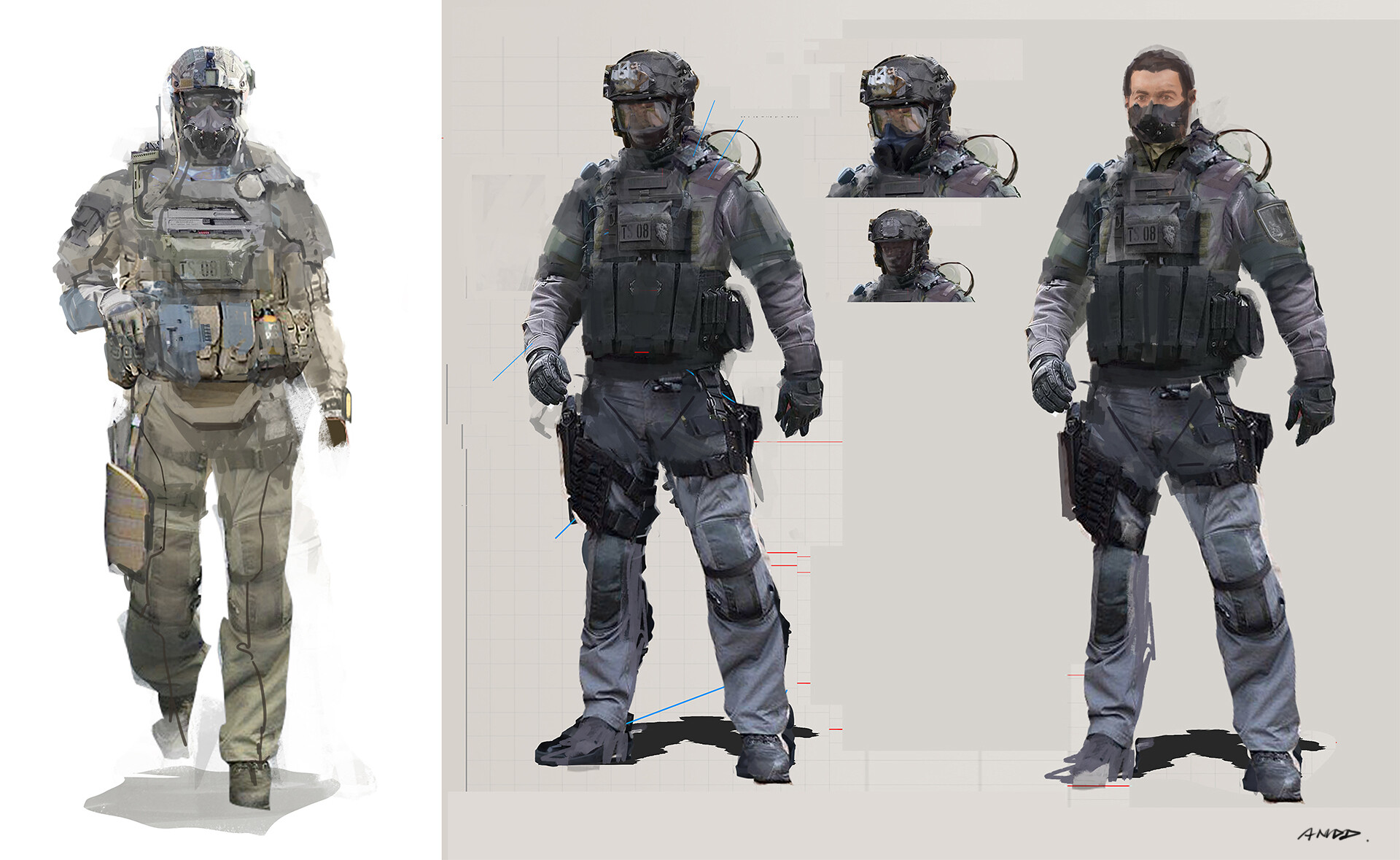 ArtStation - Soldier sketch