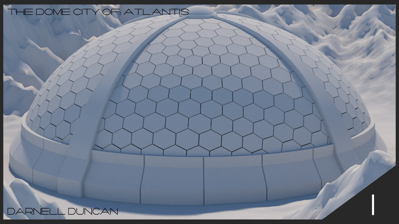 ArtStation - The Dome City of Atlantis