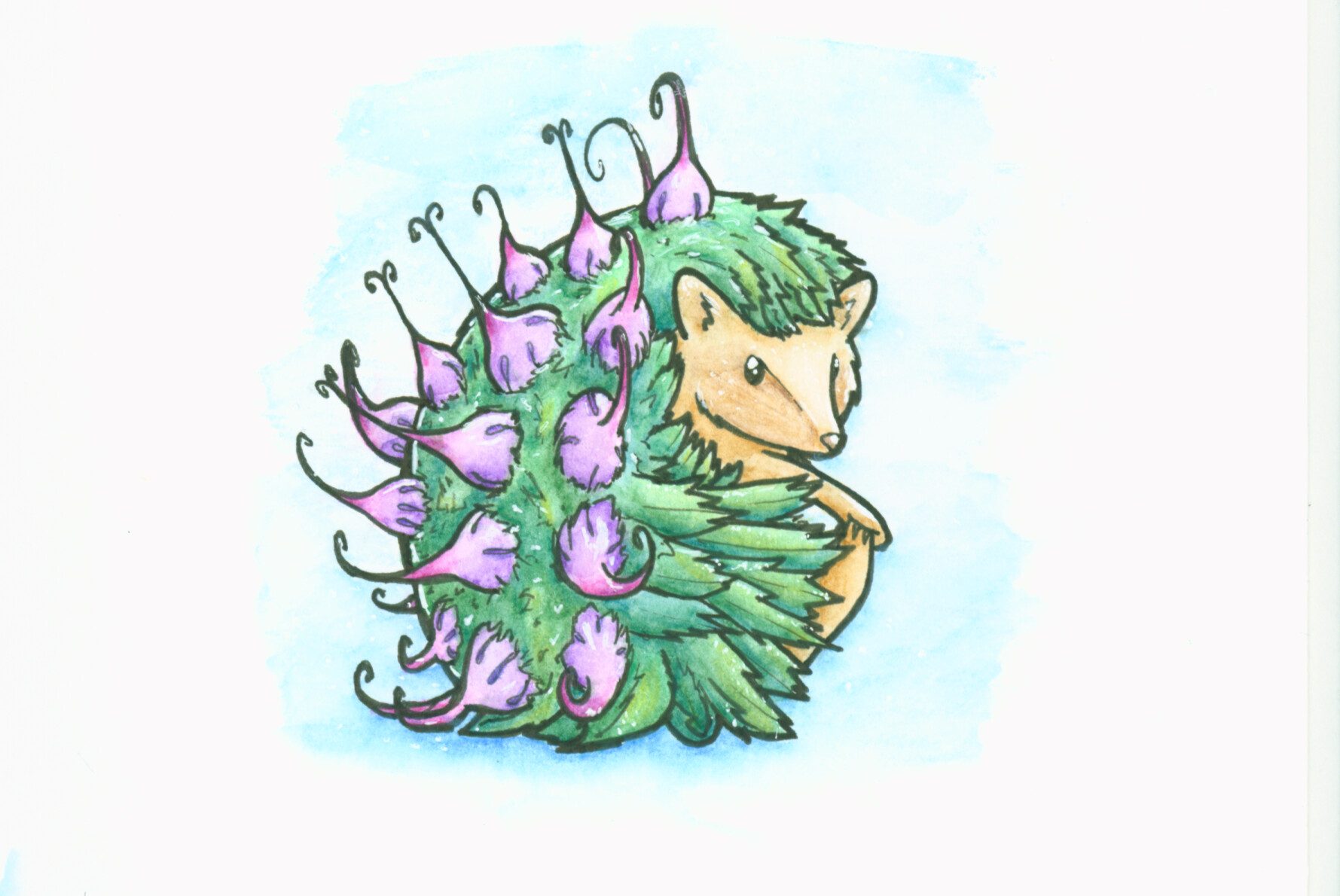 ArtStation - Watercolor flower animals