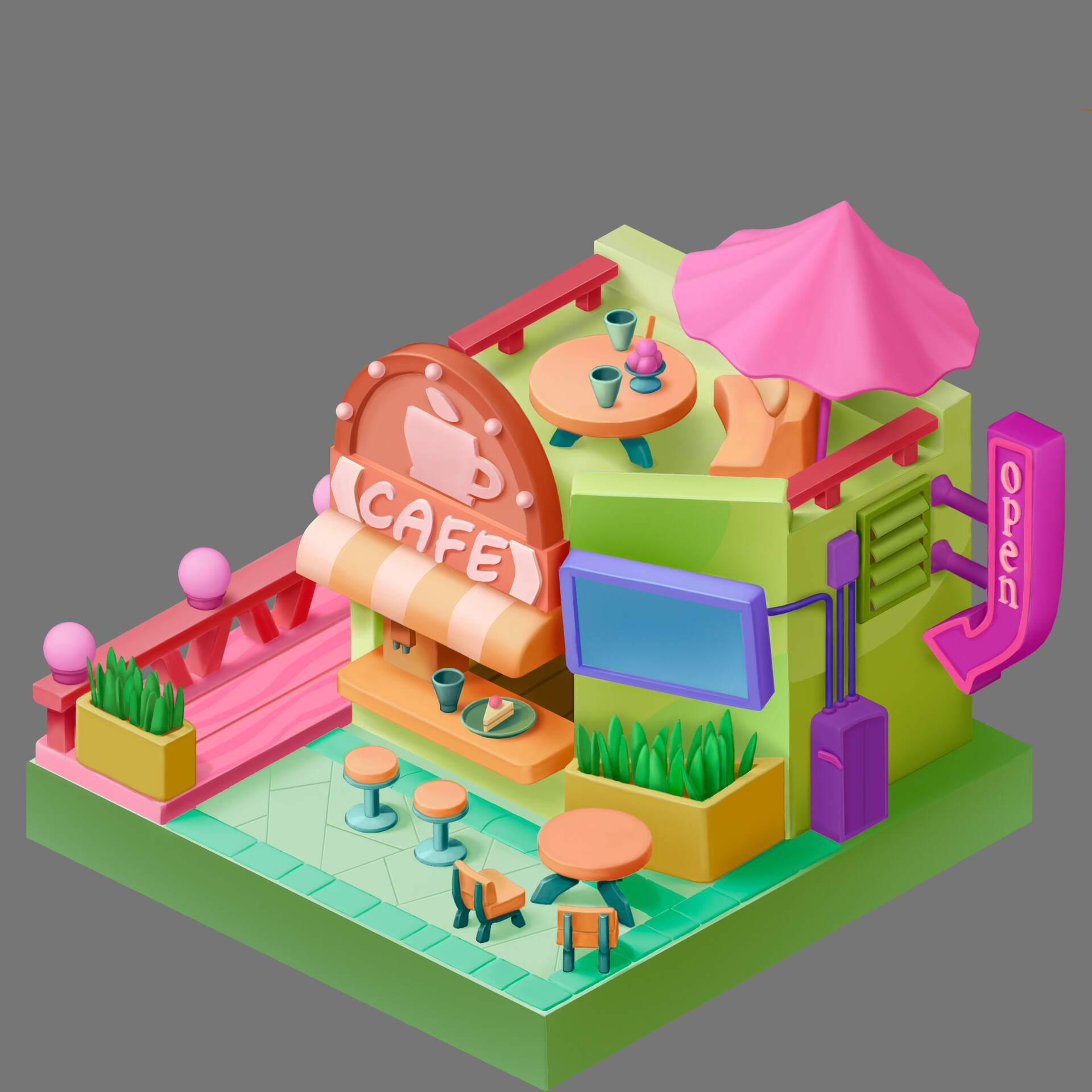 ArtStation - Cafe