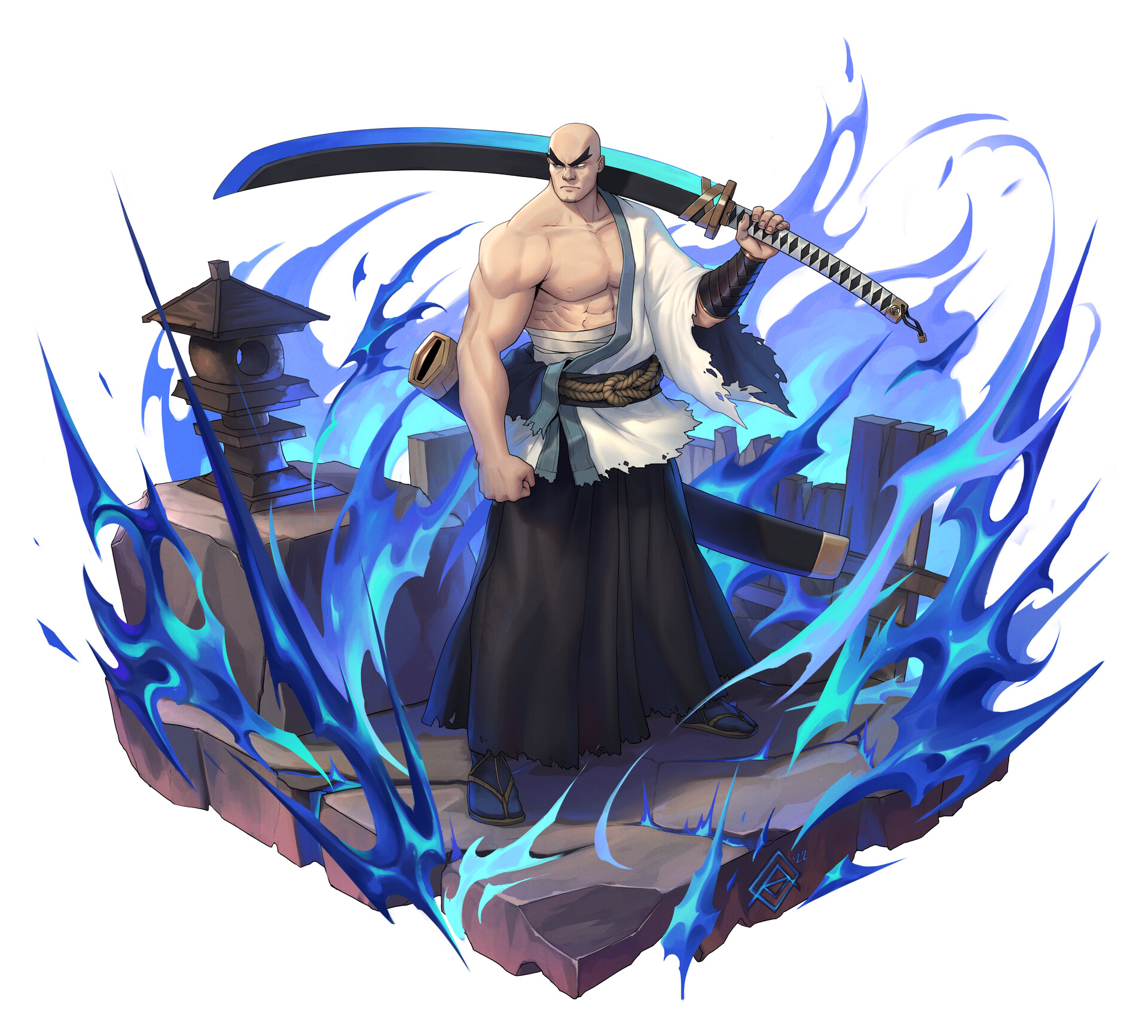 ArtStation - Keeper of the Azure Flames