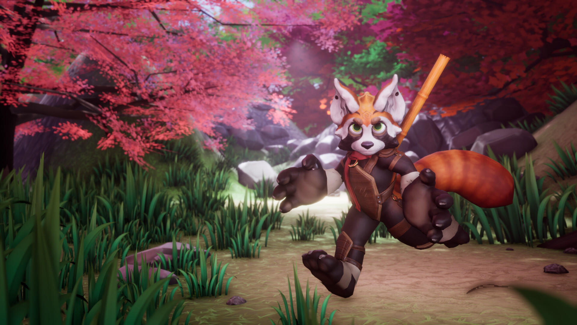 ArtStation - Ember the Red Panda Warrior