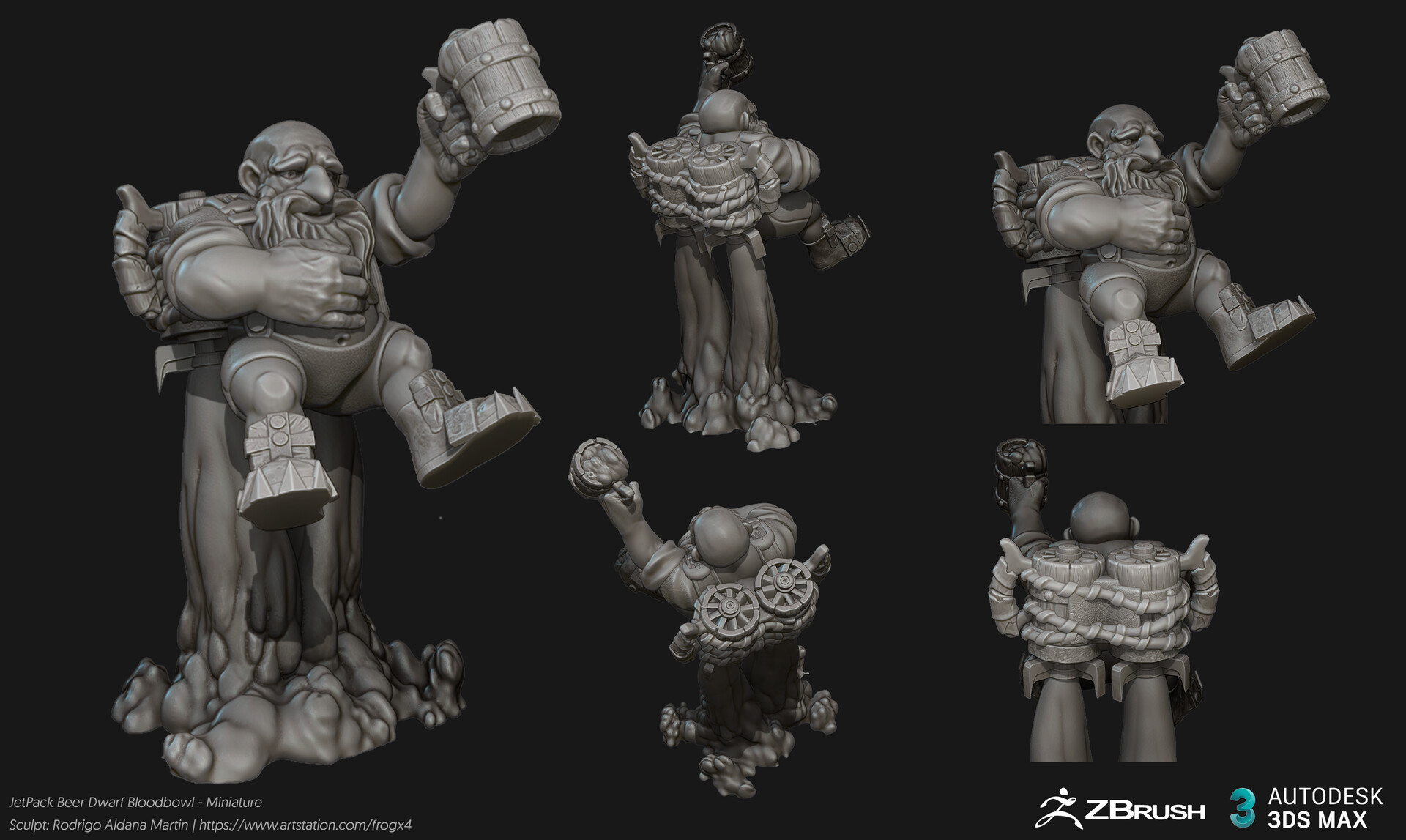 frogx4 - JetPack Beer Dwarf - Miniature