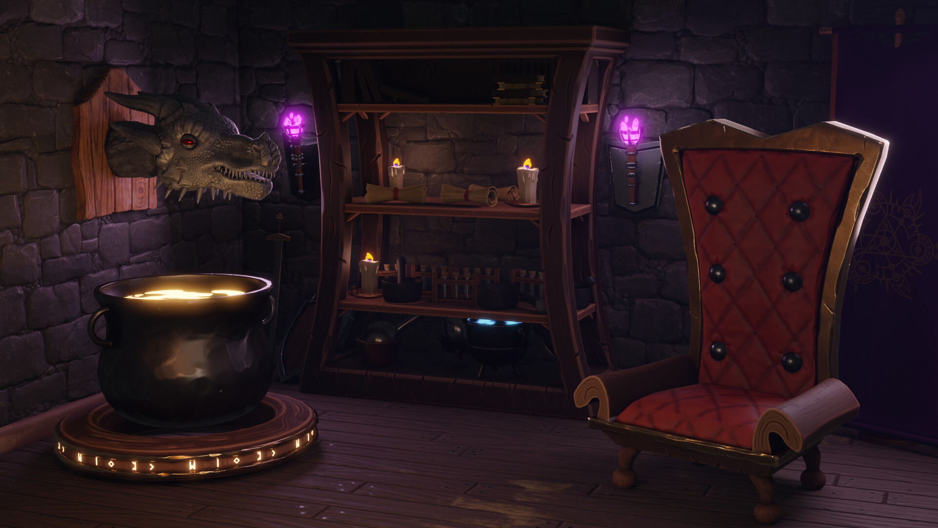 Guillaume LEBOURQUE - The Archmage Room - 3D Stylized Environment