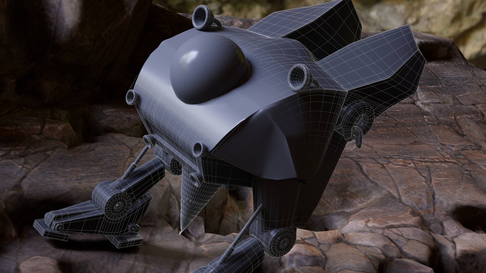 Peter Minneci - WIP 3D Complex Character Model Self Designed